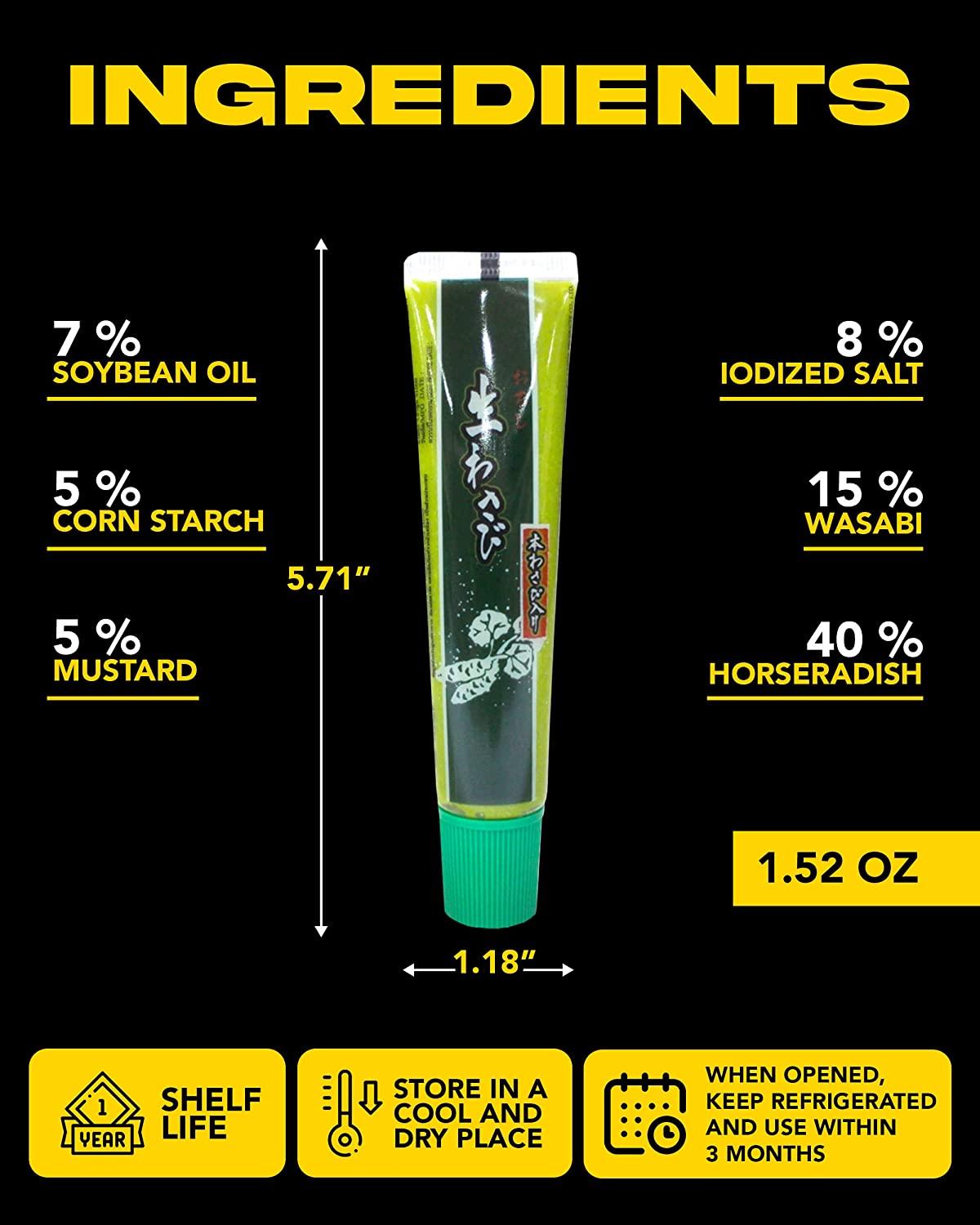 Wasabi-O Premium Wasabi Paste in Tube 1.52oz - Authentic Japanese ...