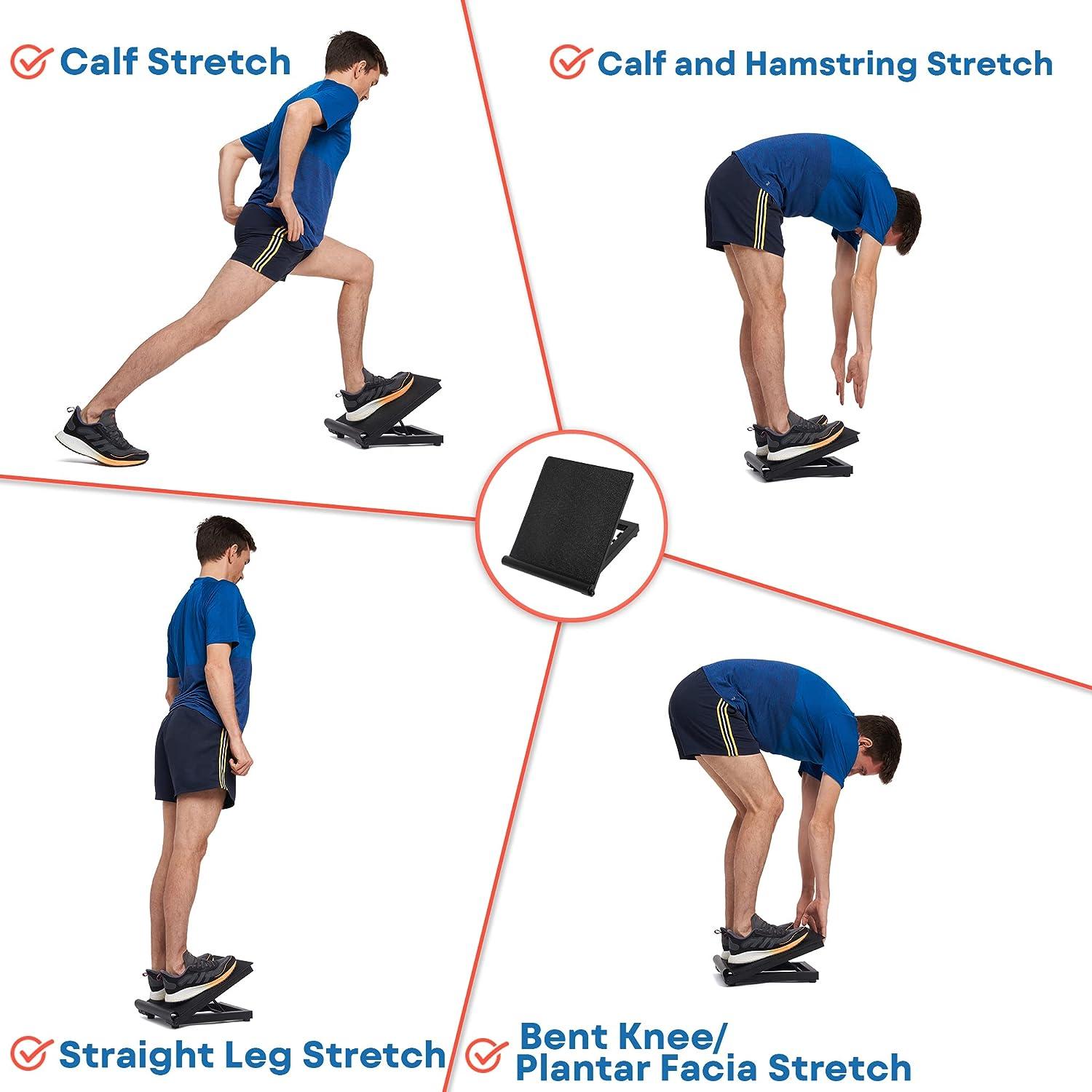 Adjustable Calf Stretcher Slant Board - Non-Slip Portable Stretch ...