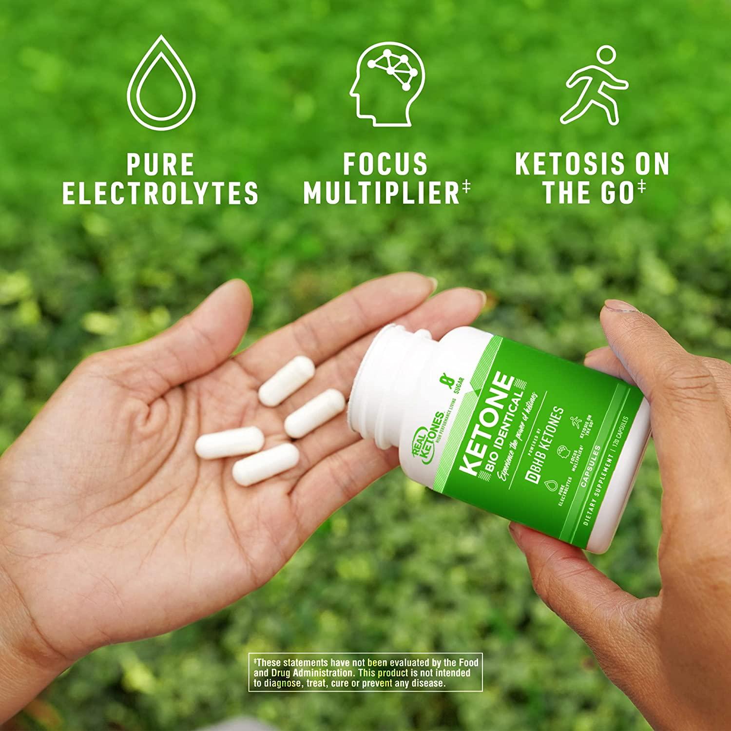 Real Ketones Melatonin, Day & Nighttime Keto Pills - Exogenous BHB ...