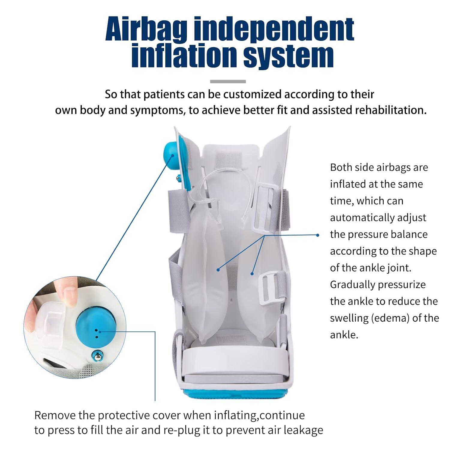 Walker Fracture Boot with Automatic Air Pump - Inflatable Cam Boot for ...