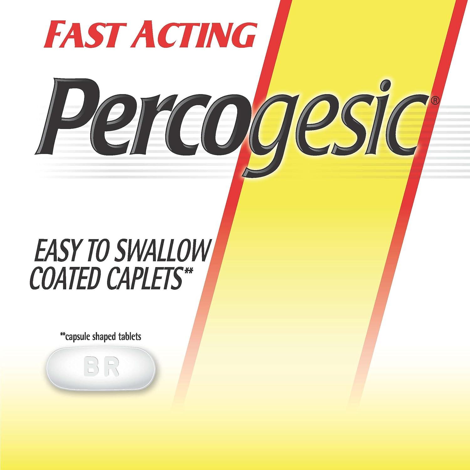 Percogesic Original Strength 50 Count - Acetaminophen & Diphenhydramine ...