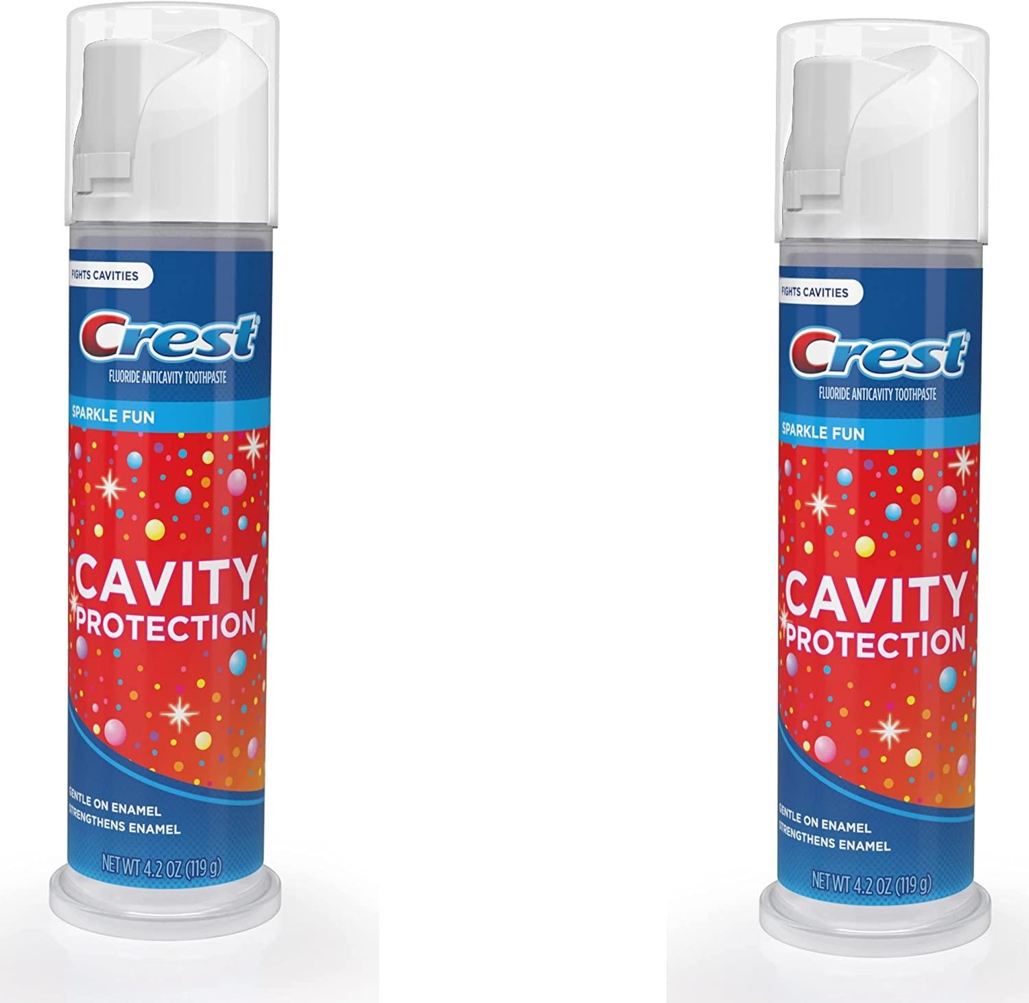 Crest Kids Sparkle Fun Toothpaste Pump 4.2 oz. (Pack of 2) - Dental ...