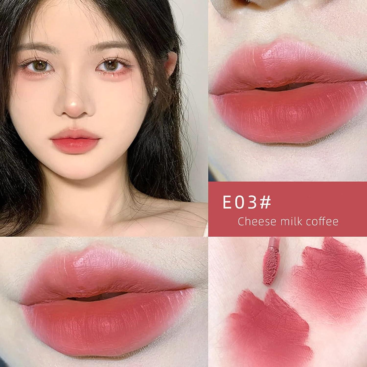 Domality 6 Colors Velvet Lipstick Set - Matte & Glitter Lip Mud Tint ...