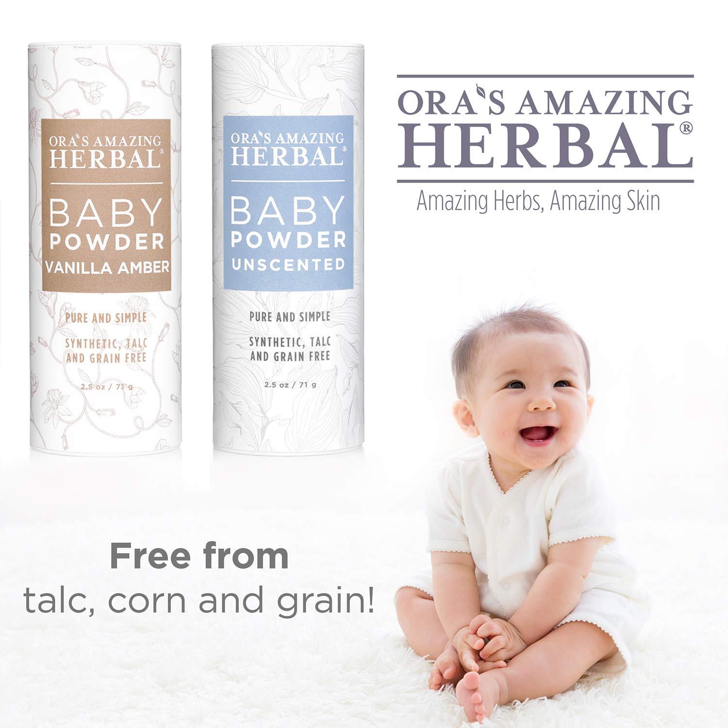 Ora's Amazing Herbal Natural Scented Baby Powder - 2.5oz | Buy Now with ...