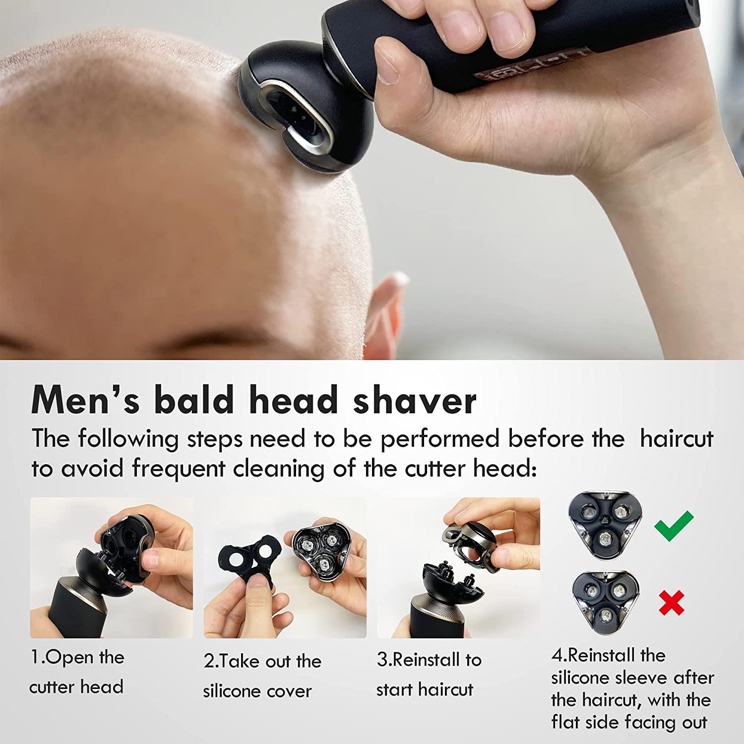 Men's Rotary Electric Razor - Wet/Dry Shaver with Trimmer ...