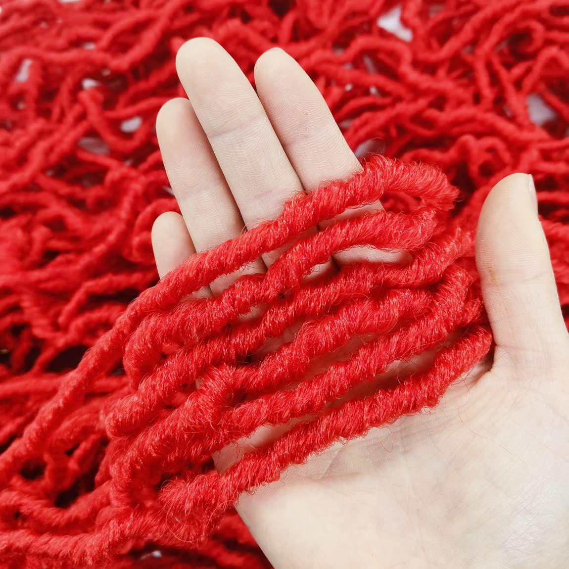 24 Inch Red Soft Locs 7 Pack | Faux Locs Crochet Hair Extensions for ...