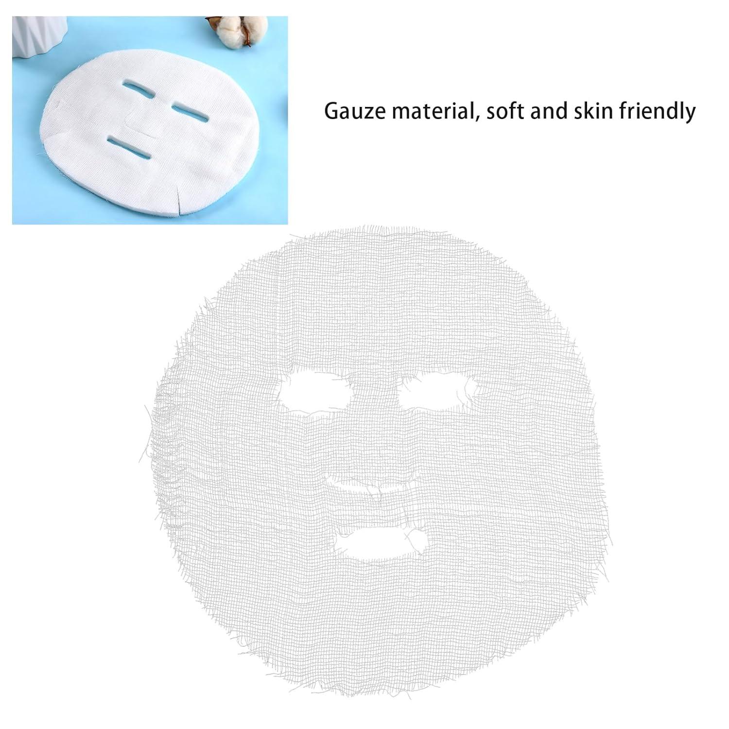 100pcs Precut Gauze Facial Mask Sheets - Disposable DIY Face Masks for ...