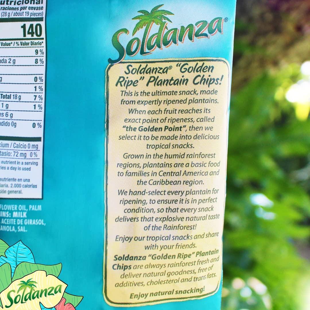 Soldanza Maduritos Plantain Chips Ripe 2.5 oz (Pack of 24) - Delicious ...