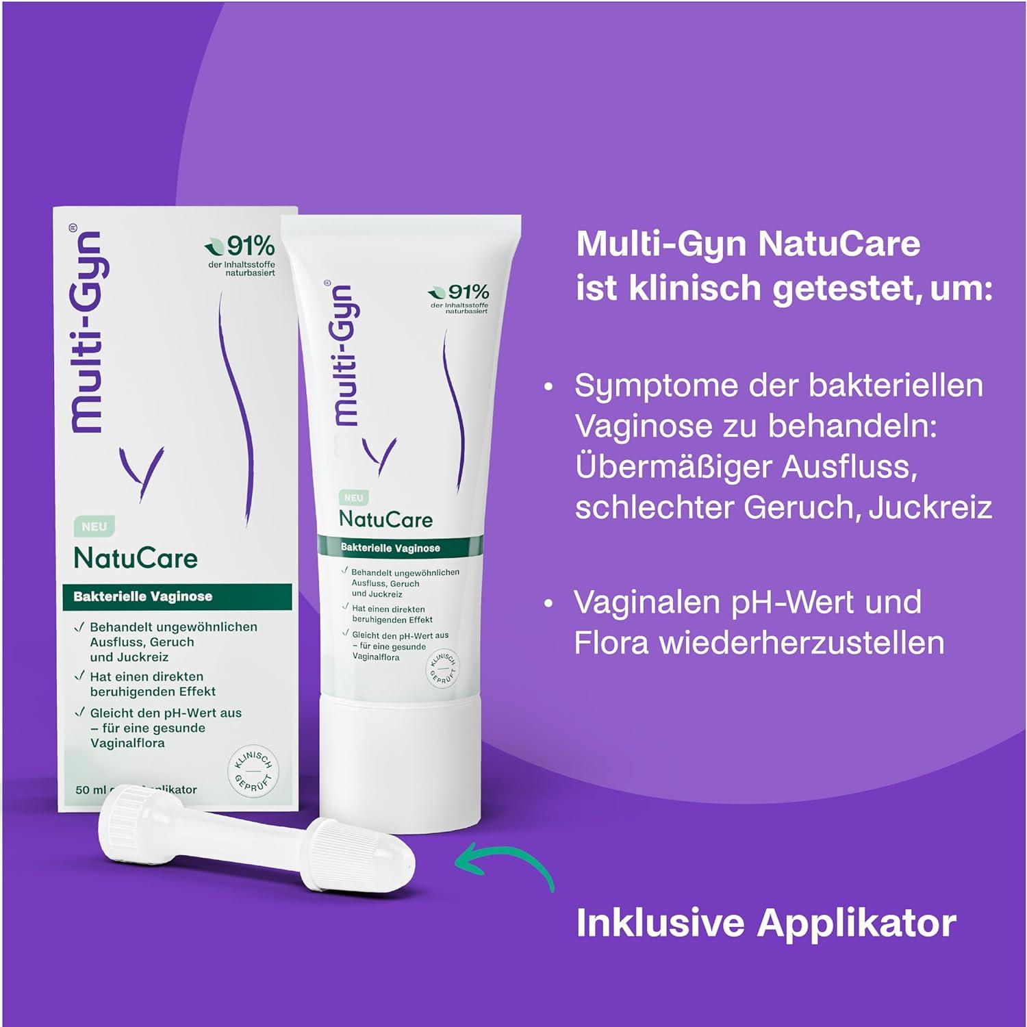 Multi-Gyn NatuCare: Intimate Gel for Bacterial Vaginosis Relief - Lactic Acid Formula to Restore ...