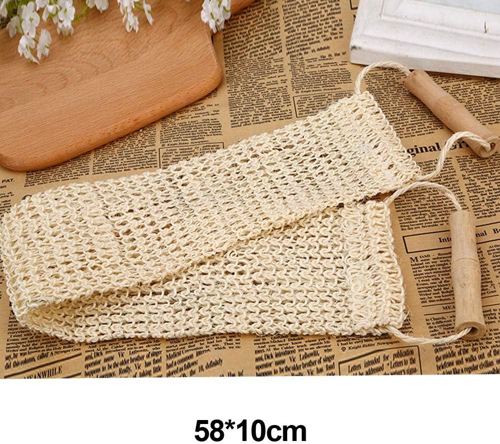 VAP26 Back Scrubber - Long Handle Double-Sided Body Sponge with Natural ...
