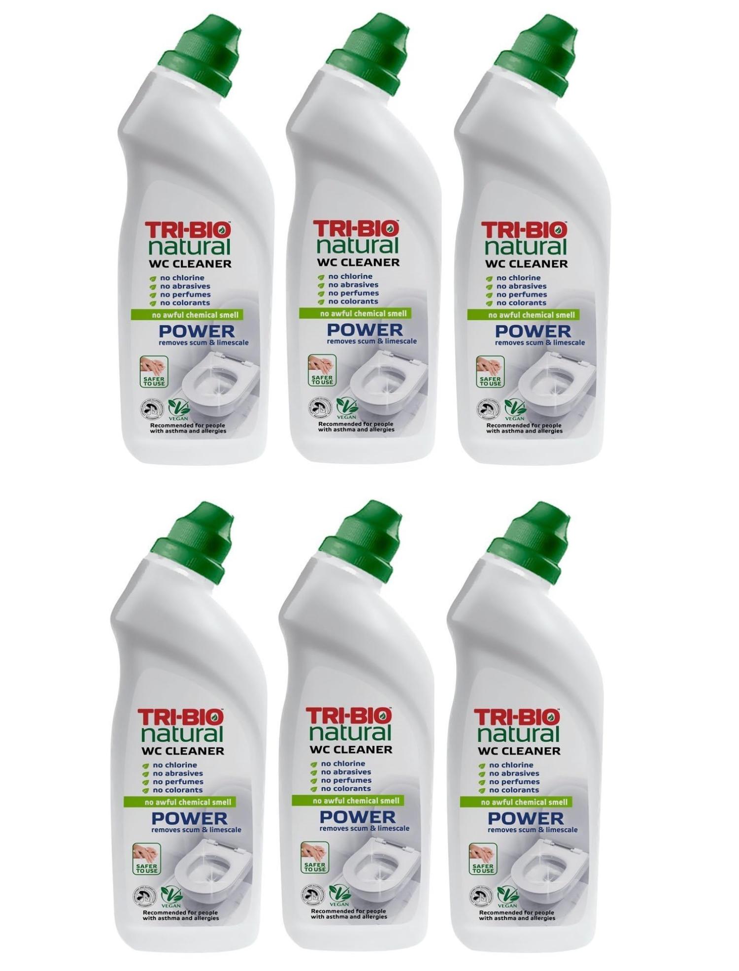 Case of 6 x Tri-Bio Eco Natural WC Toilet Bowl Power Cleaner 710ml ...