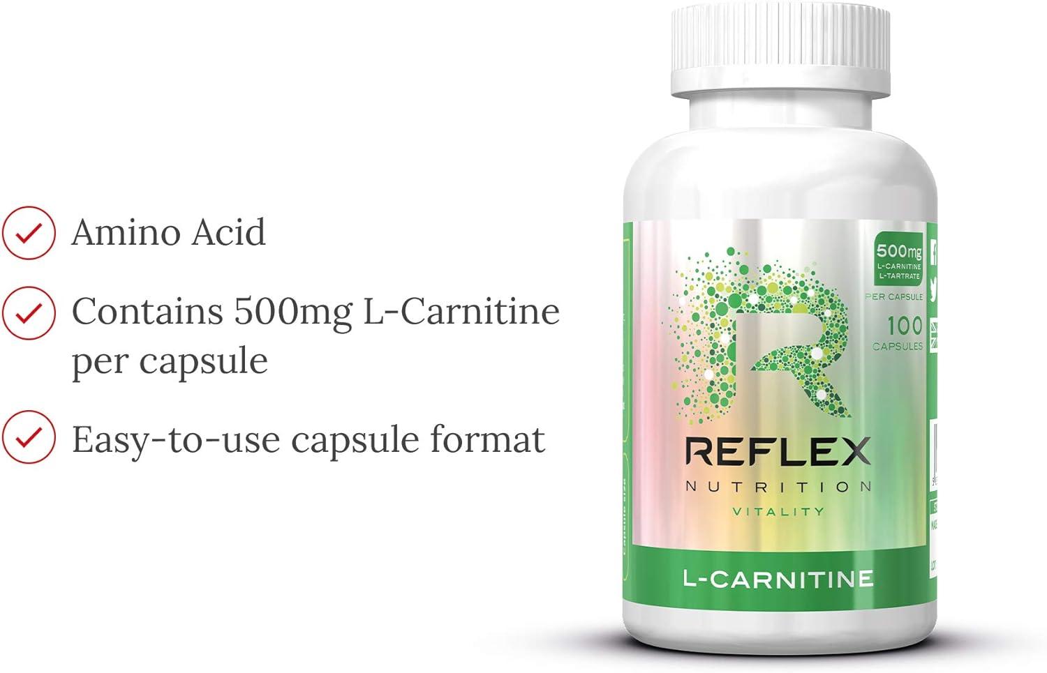 Reflex Nutrition Acetyl L-Carnitine Supplement - 90 Capsules | Boost ...