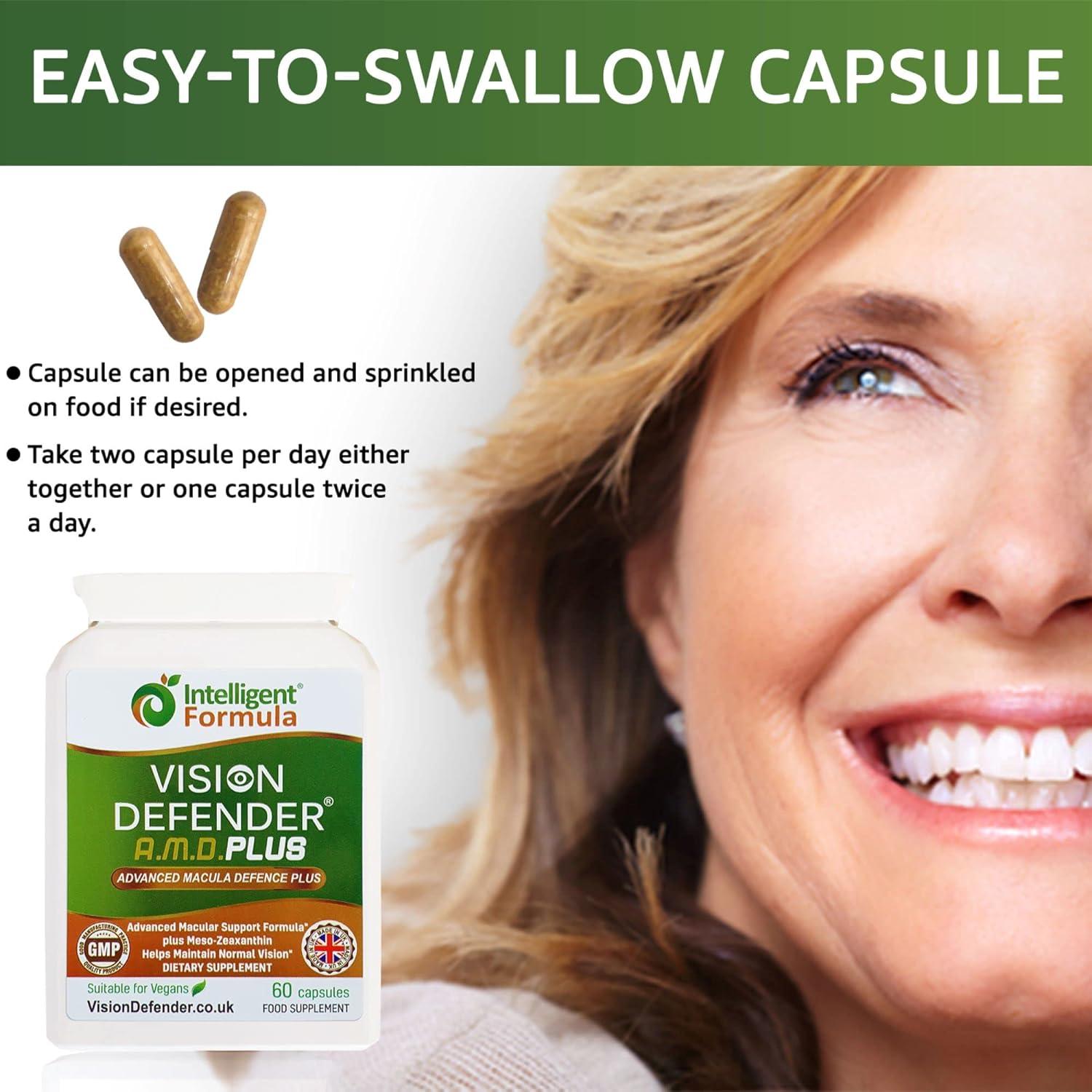 Vision Defender Plus: AREDS2 Eye Supplement with Lutein, Zinc & Meso ...