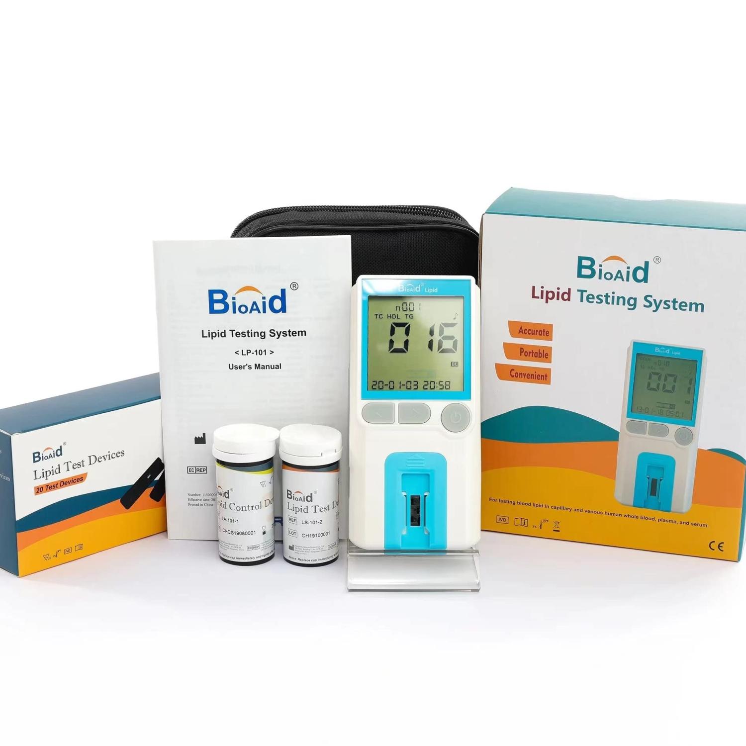 Bioaid Lipid 3in1 Total Cholesterol HDL LDL Triglycerides Meter Test ...