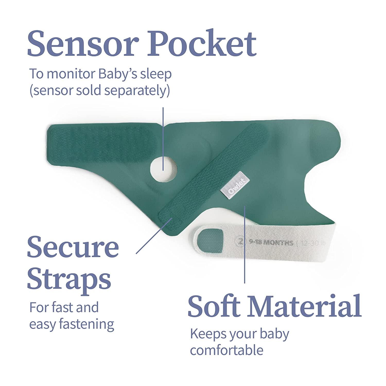Owlet Accessory Fabric Sock for Smart Sock 3 Baby Monitor Fits Babies 0 ...