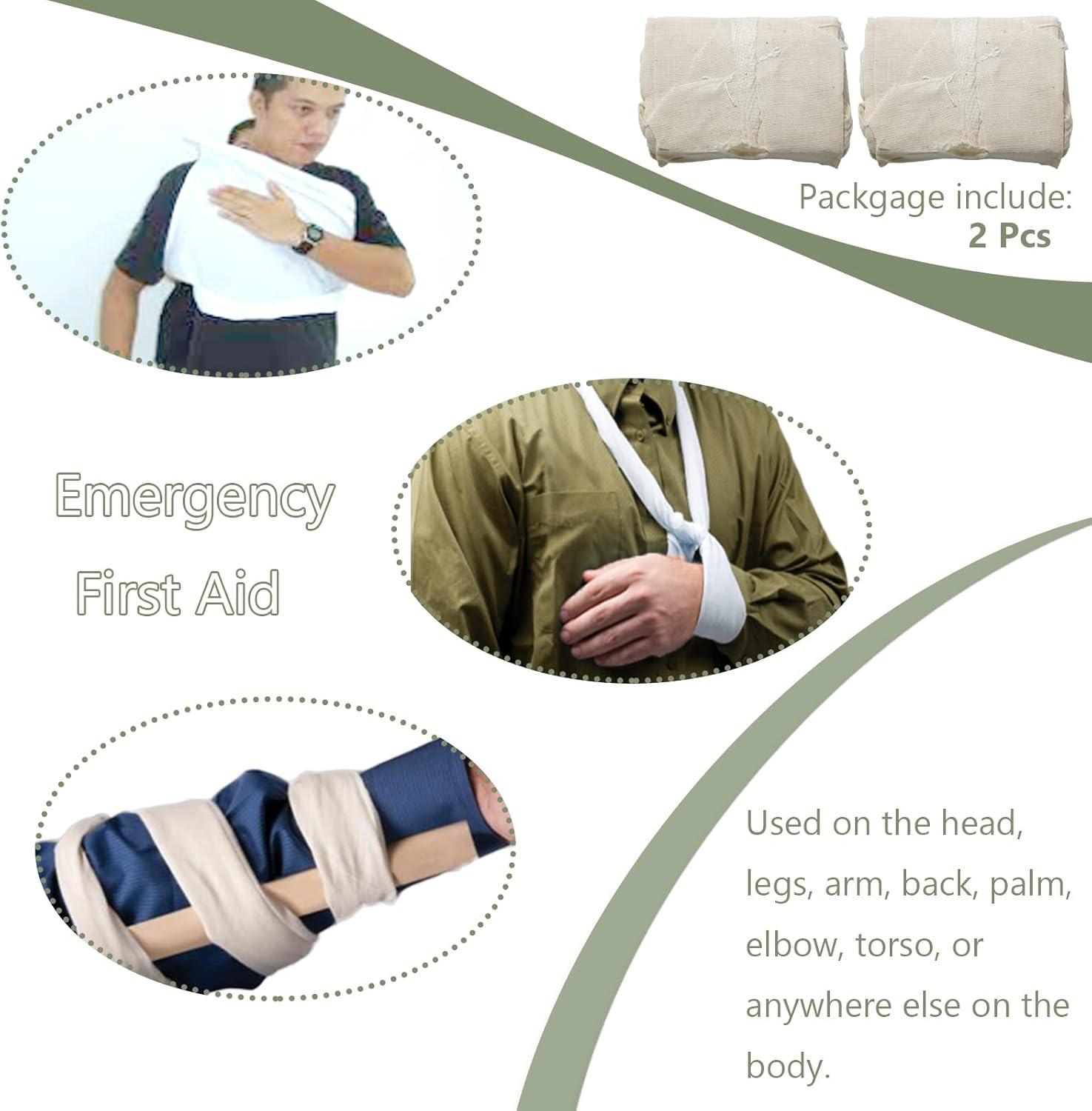 Triangular Emergency Trauma Bandage - Sterile First Aid Fracture Splint ...