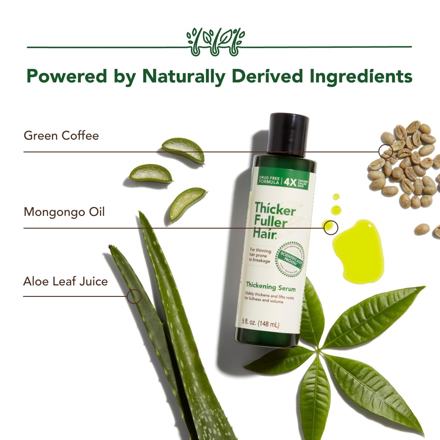 Thicker Fuller Hair Thickening Serum Thinning Hair Treatment - 5 Oz ...