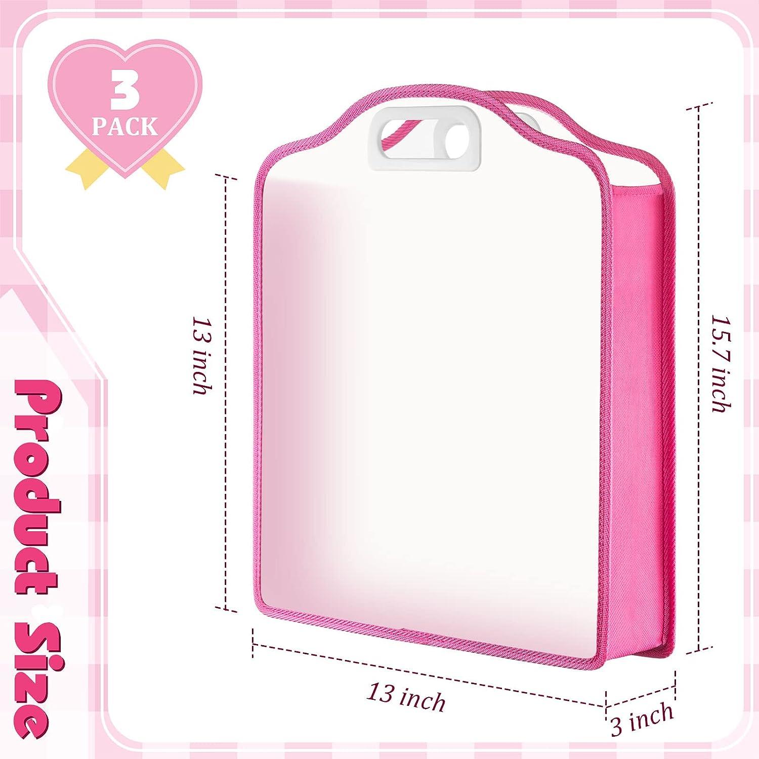 3 Pieces 12 x 12 Inch Scrapbook Paper Storage Organizer Expandable ...