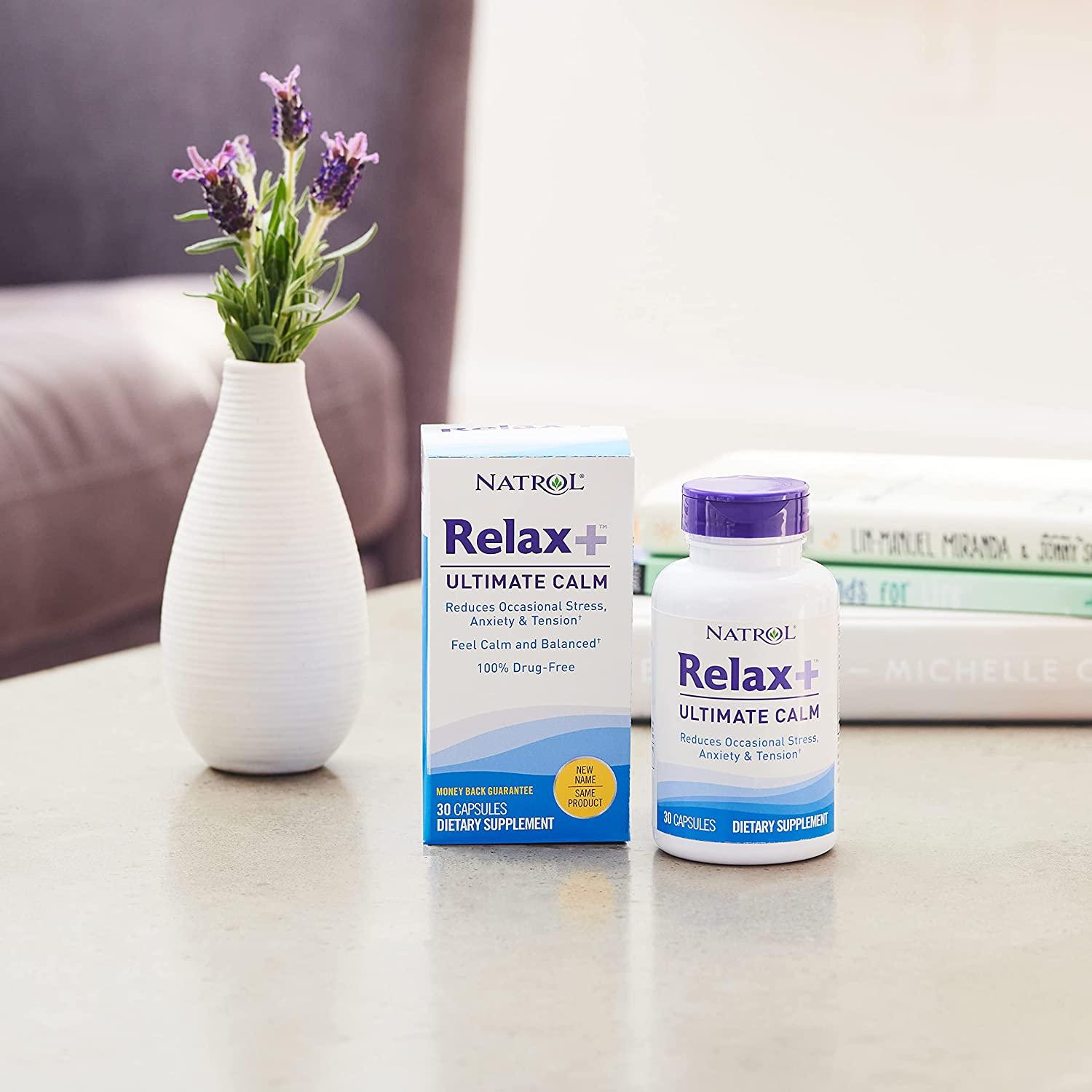 Natrol Relax+ Ultimate Calm - Stress Relief Capsules (30 Count) | Buy ...