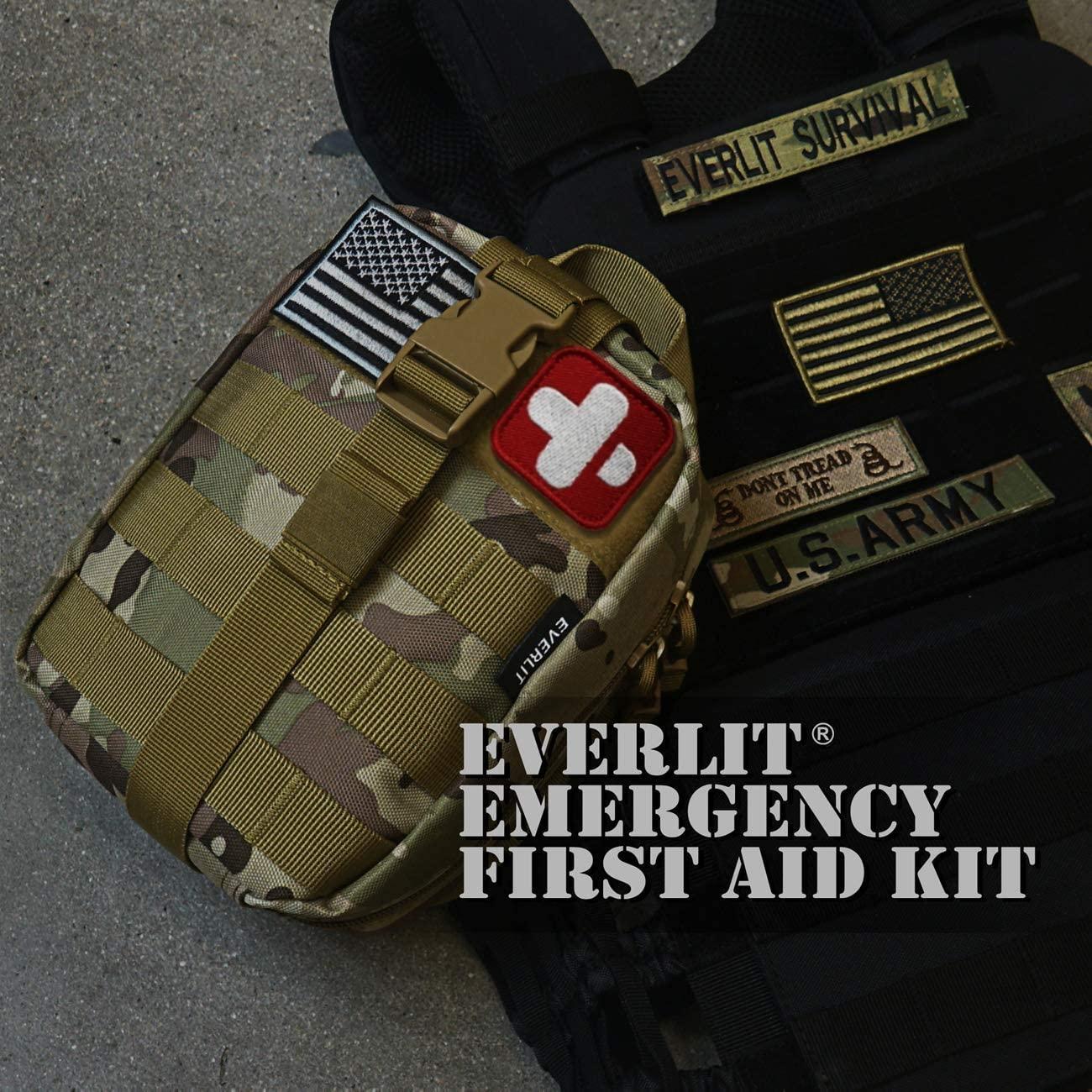EVERLIT 250-Piece Survival First Aid Kit - IFAK Molle System, Emergency ...