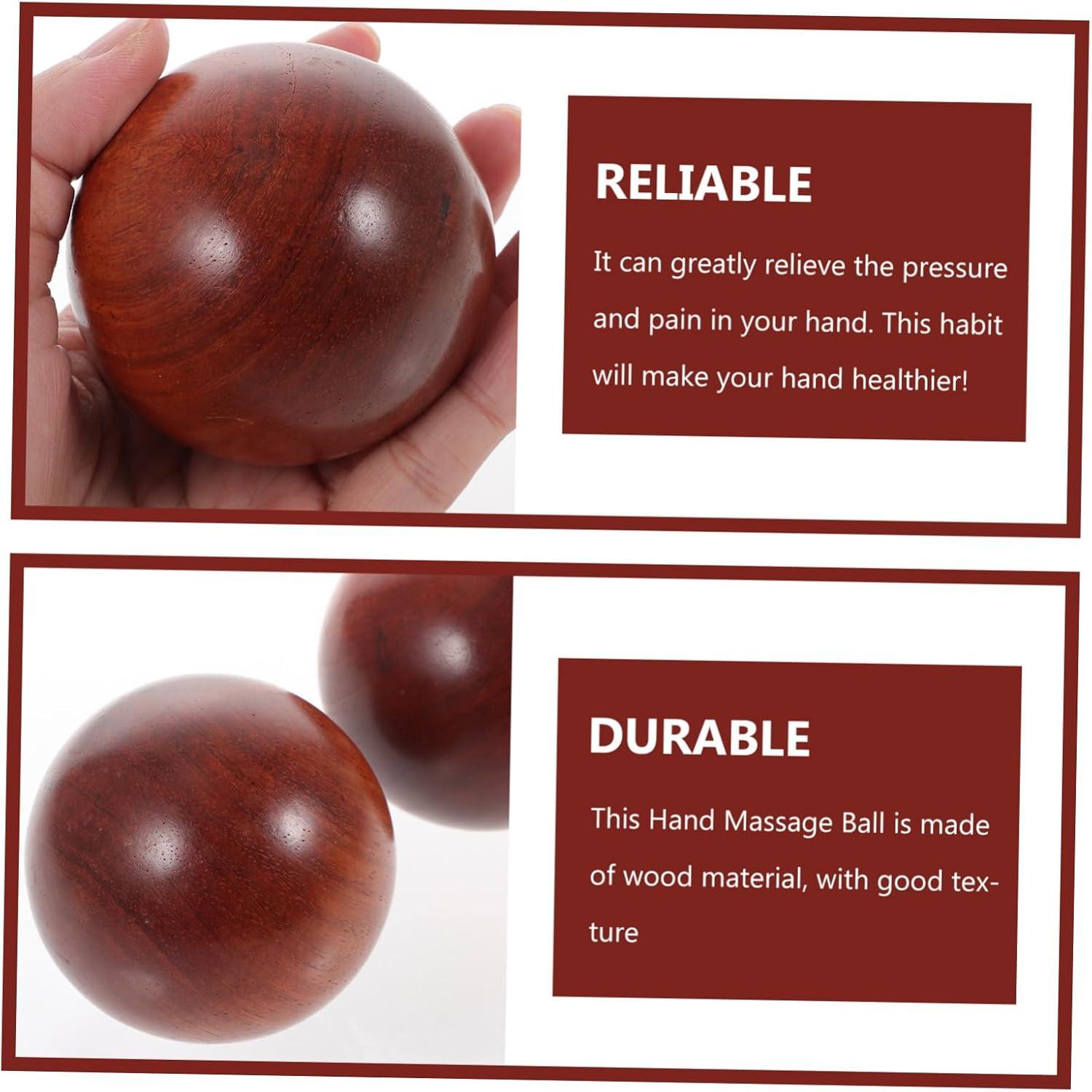Fomiyes Handball Set Small Wooden Massage Balls for Hand Therapy ...
