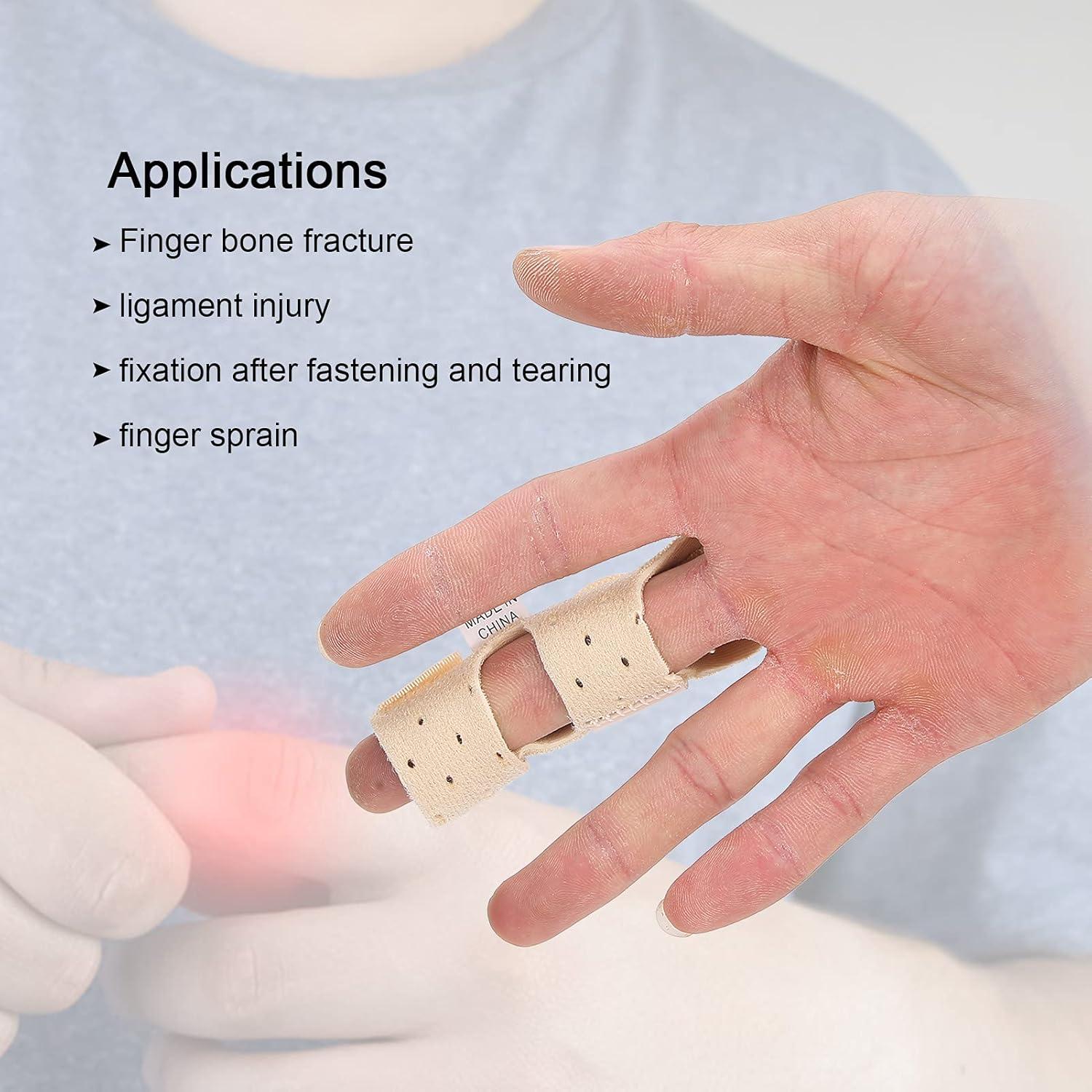Milltrip Finger Splint Brace for Finger Sprain & Fracture Support ...