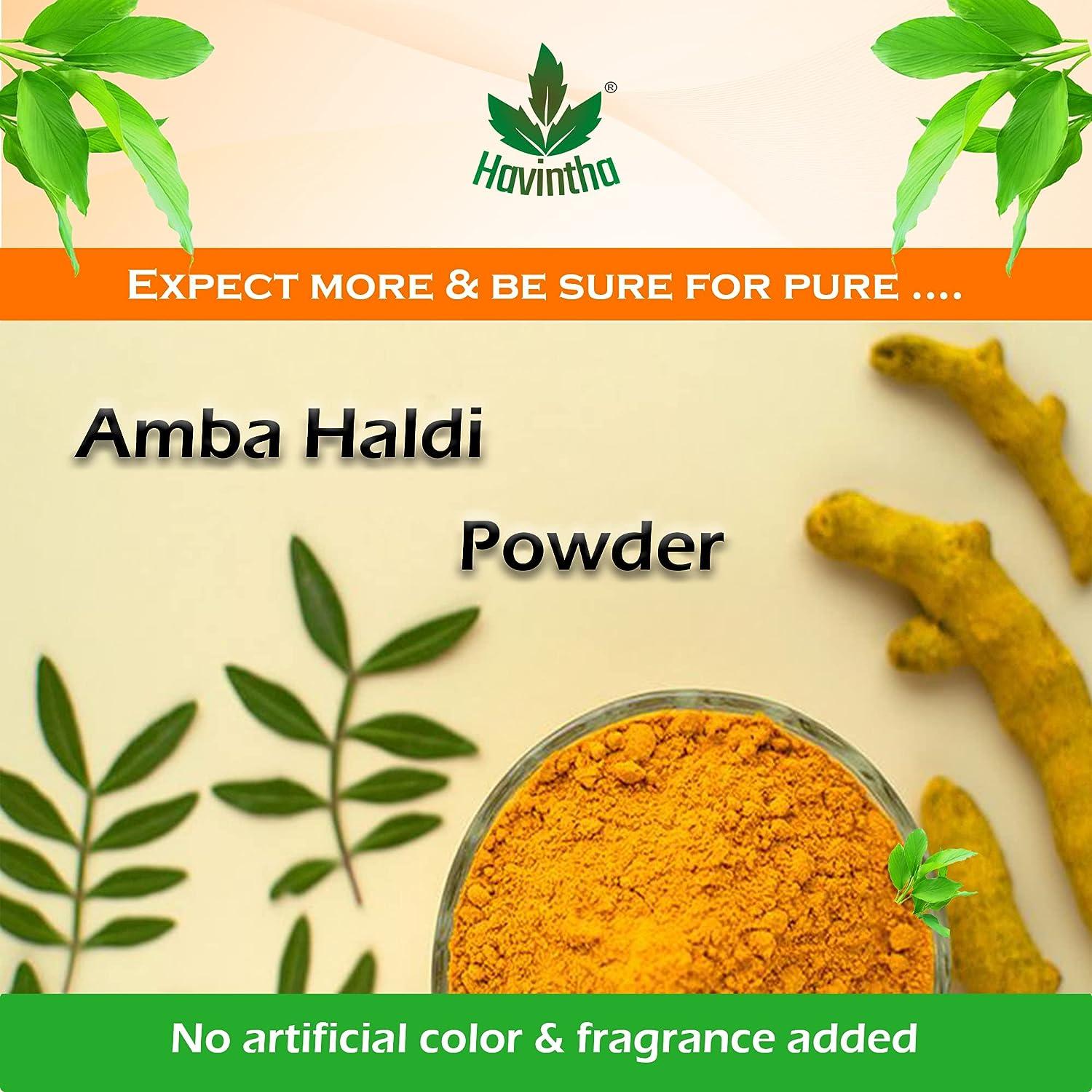 Havintha Amba Haldi Powder for Glowing Skin - 100g | Exfoliates ...