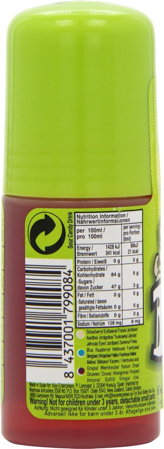 Freekee Brain Licker - Sour Liquid Candy with 12 Tongue Rollers | Fruit ...