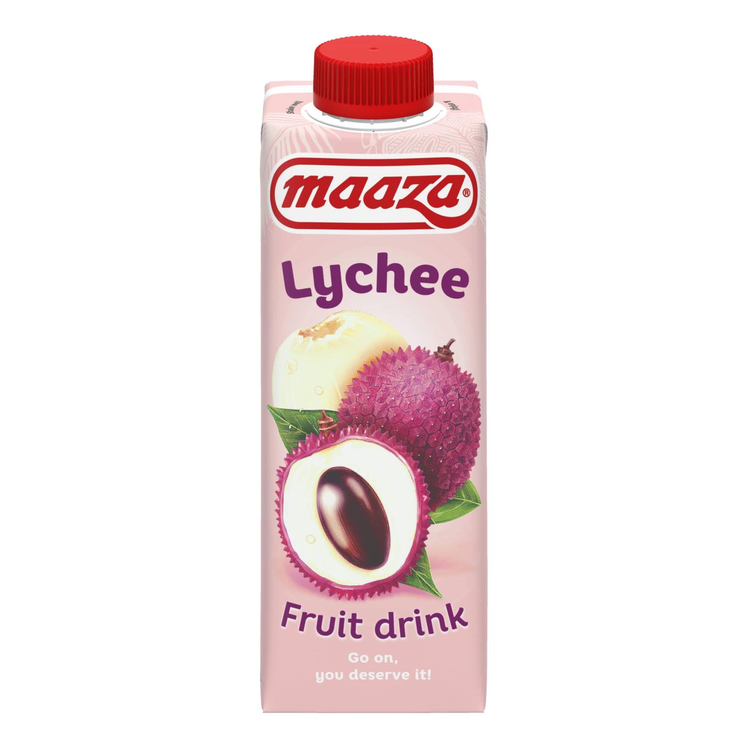 Maaza Lychee Fruit Drink - Refreshing Lychee Juice Pack of 8 (330ml ...