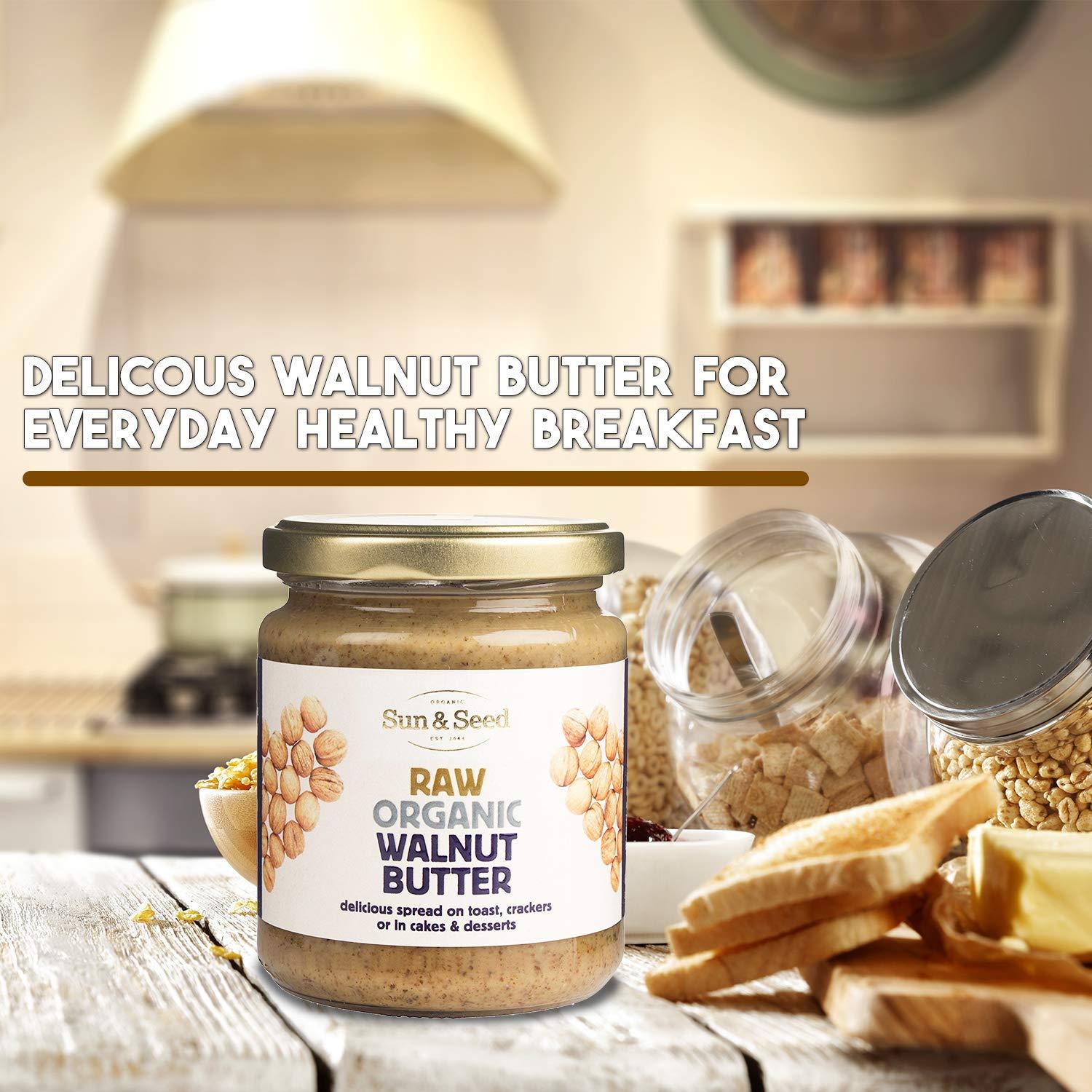 Sun & Seed Raw Organic Walnut Butter Spreads 250g (2 Pack) - Gluten ...