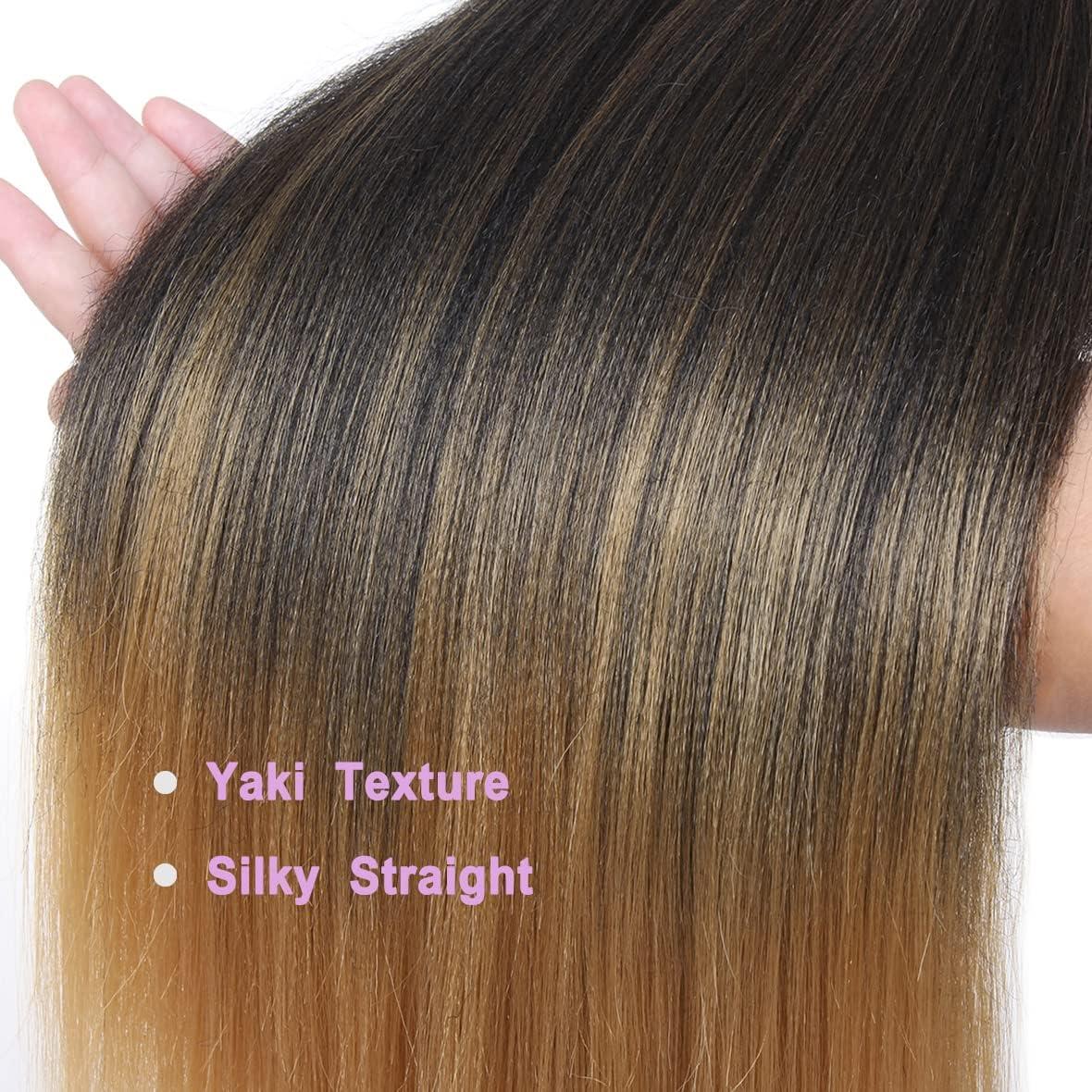 Leeven 20 Inch Pre Stretched Braiding Hair 8 Packs Ombre Burgundy Red ...