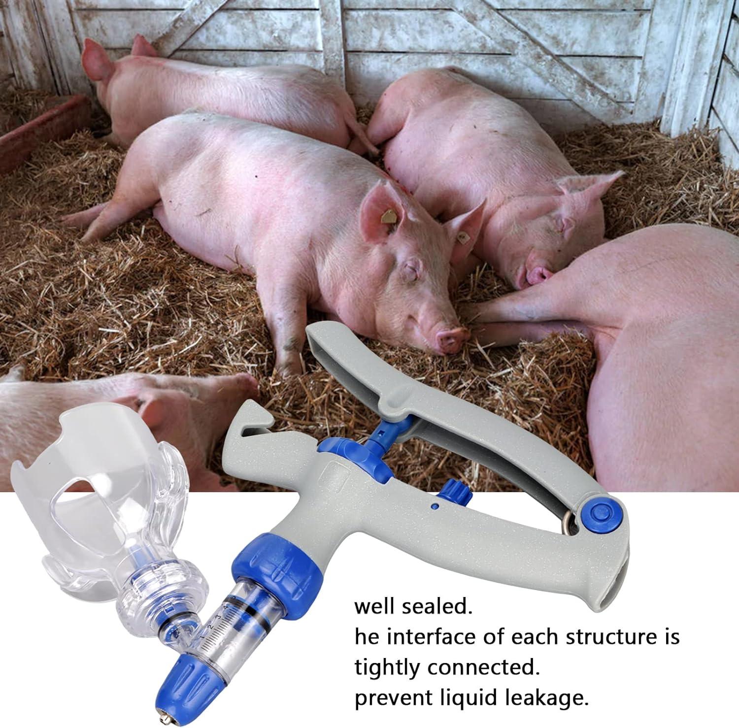 5ml Veterinary Continuous Syringe Injector Gun for Animal Accurate ...