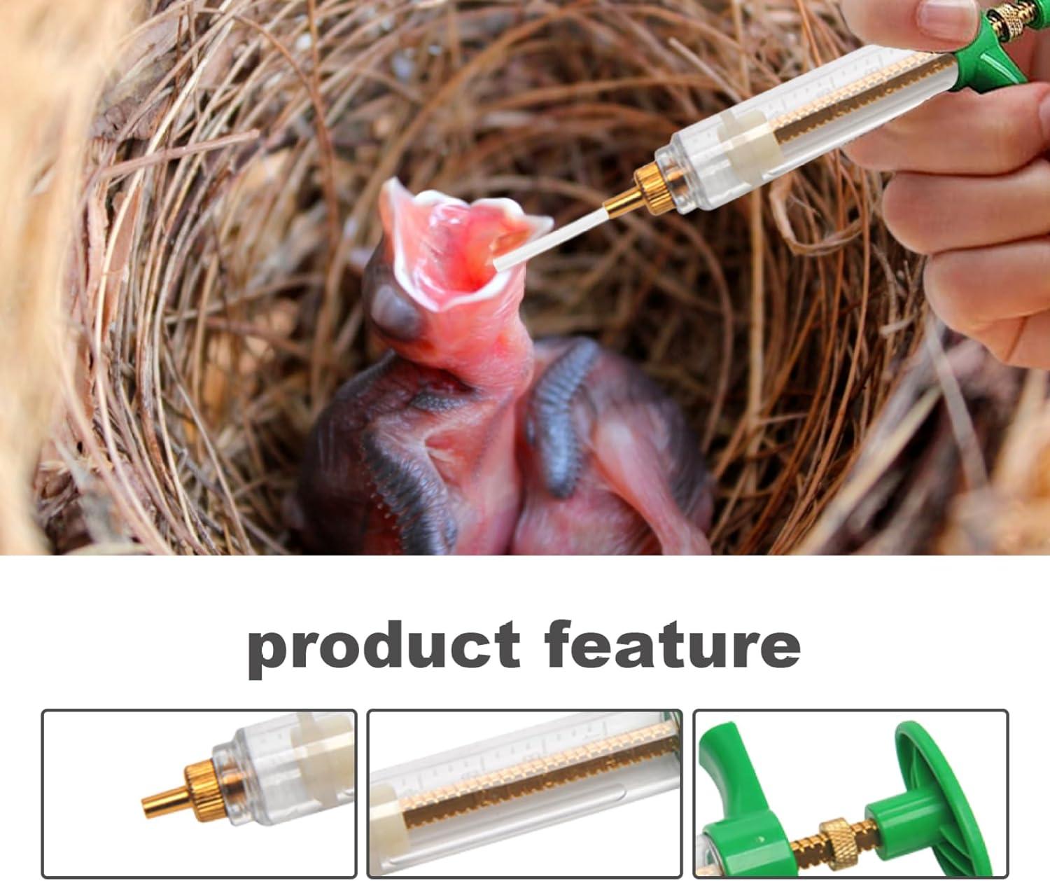 Baby Bird Feeding Kit 6PCS 20ML Baby Birds Feeding Syringe with Hose ...