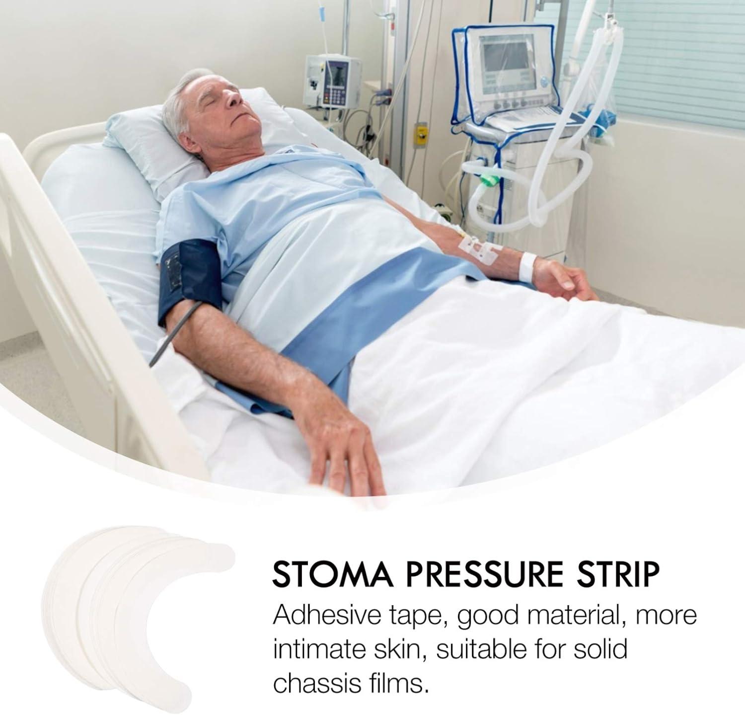 Exceart 20Pcs Stoma Skin Strips - Elastic Adhesive Strips for Colostomy ...