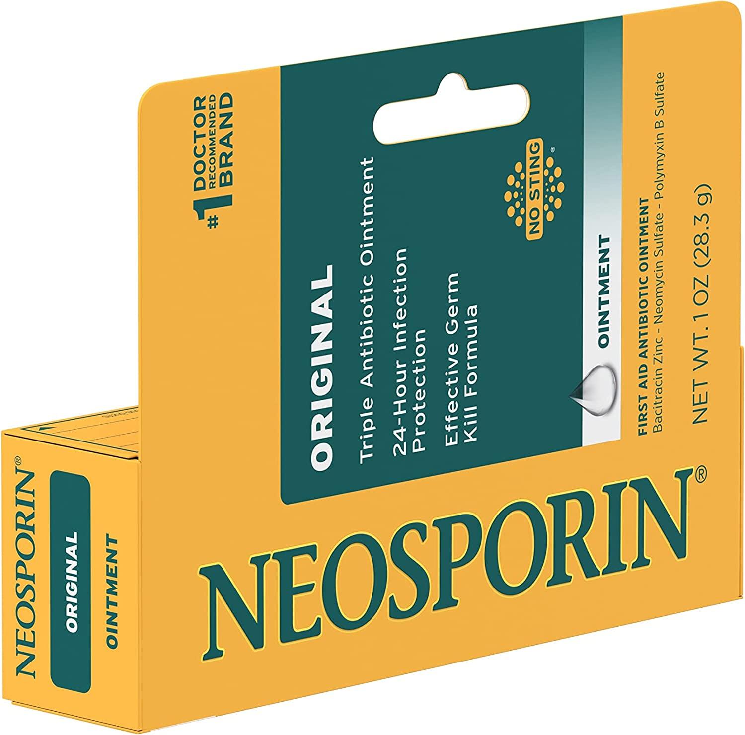 Neosporin Original Ointment 1 oz - First Aid Antibiotic for Wound Care ...