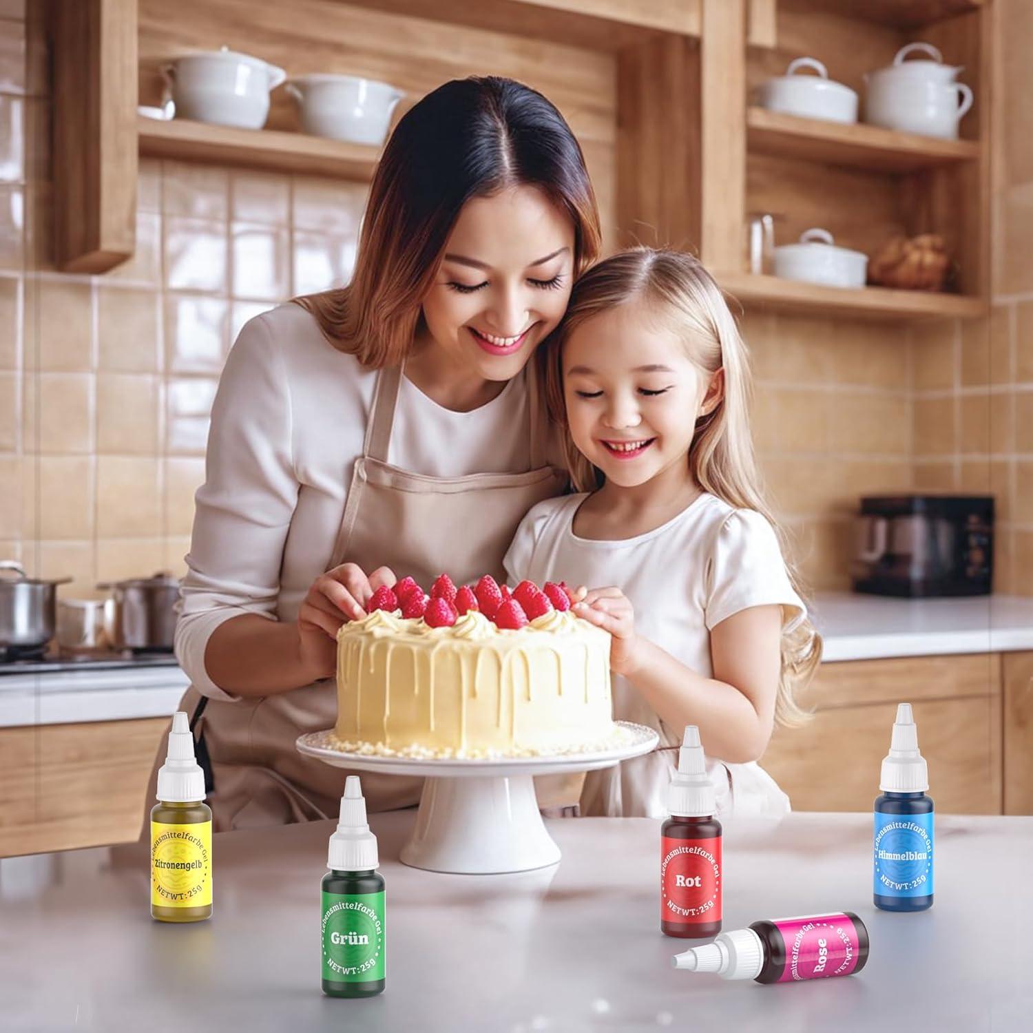 Buy Wwtop 5 Gel Food Color Set - 25g x5 | Sugar-Free Cake & Fondant ...