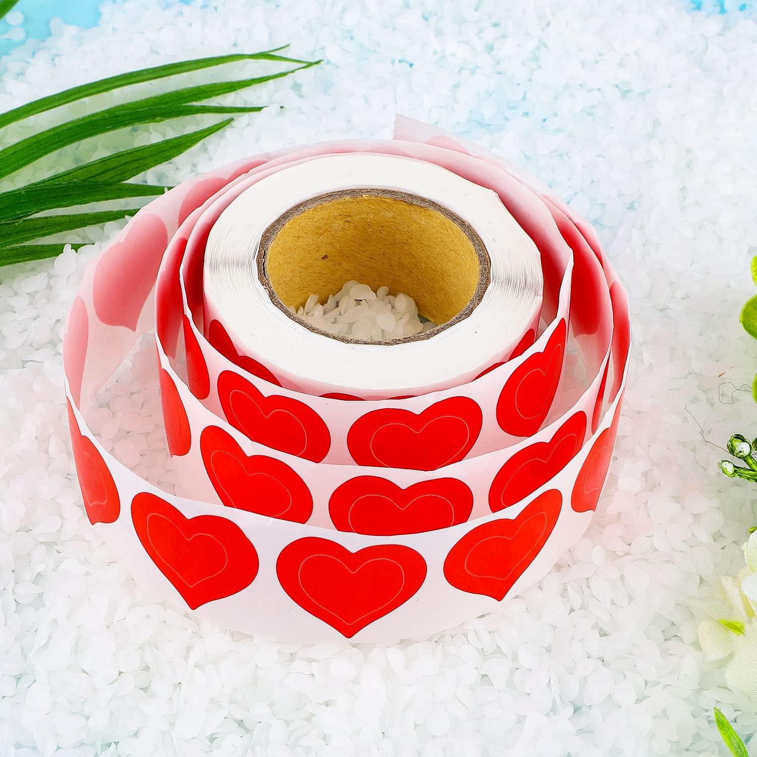 500 Pack 1 Heart Shaped Tanning Stickers | Cute Self Adhesive Body ...