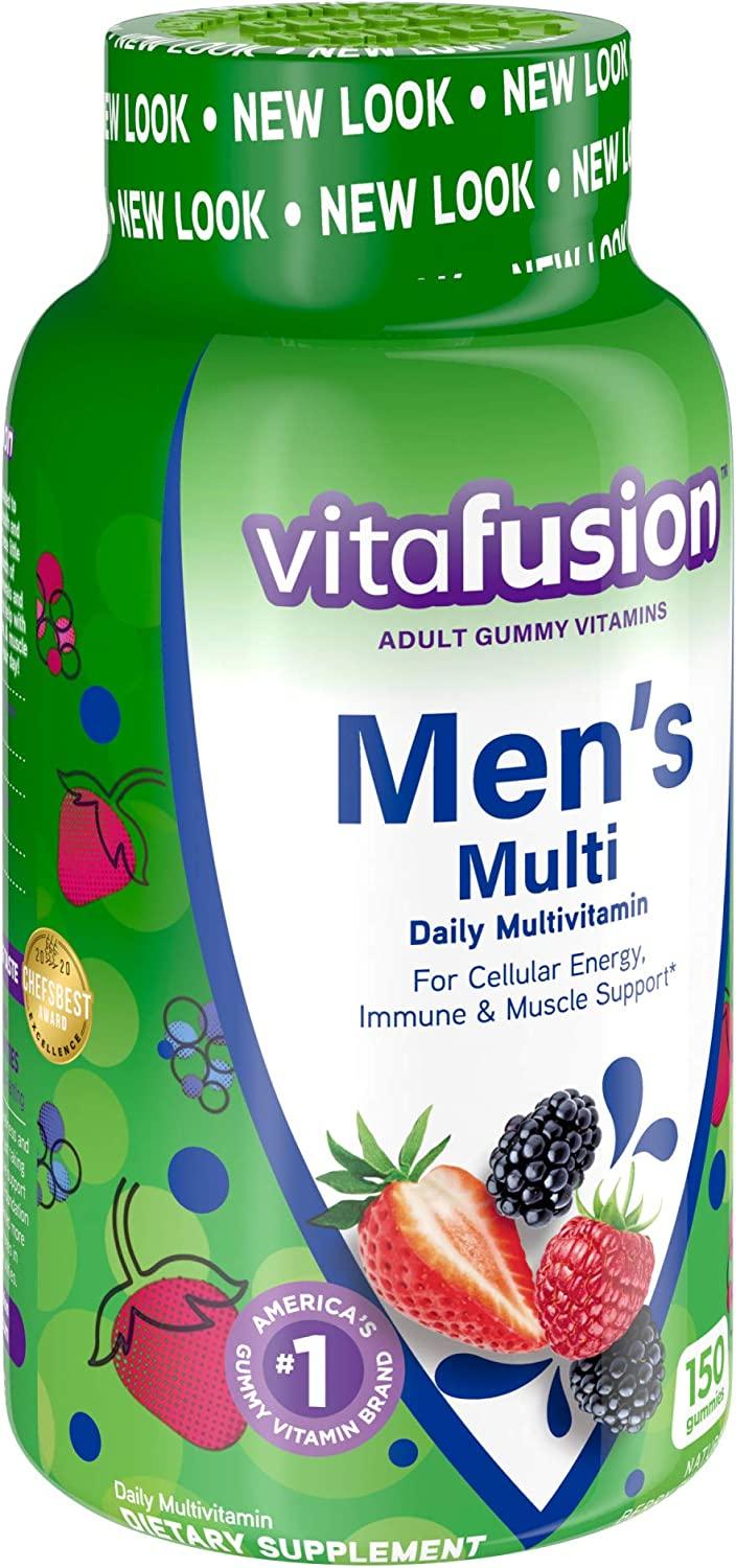 Vitafusion Men's Berry Flavored Gummy Multivitamins 150ct - Daily Men's ...