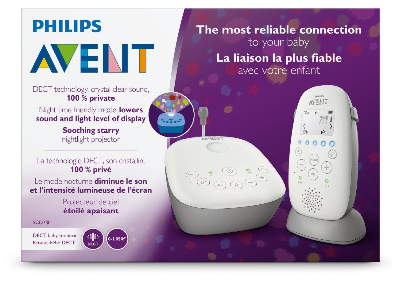 Philips Avent Dect Audio Baby Monitor with Starry Night Projector ...