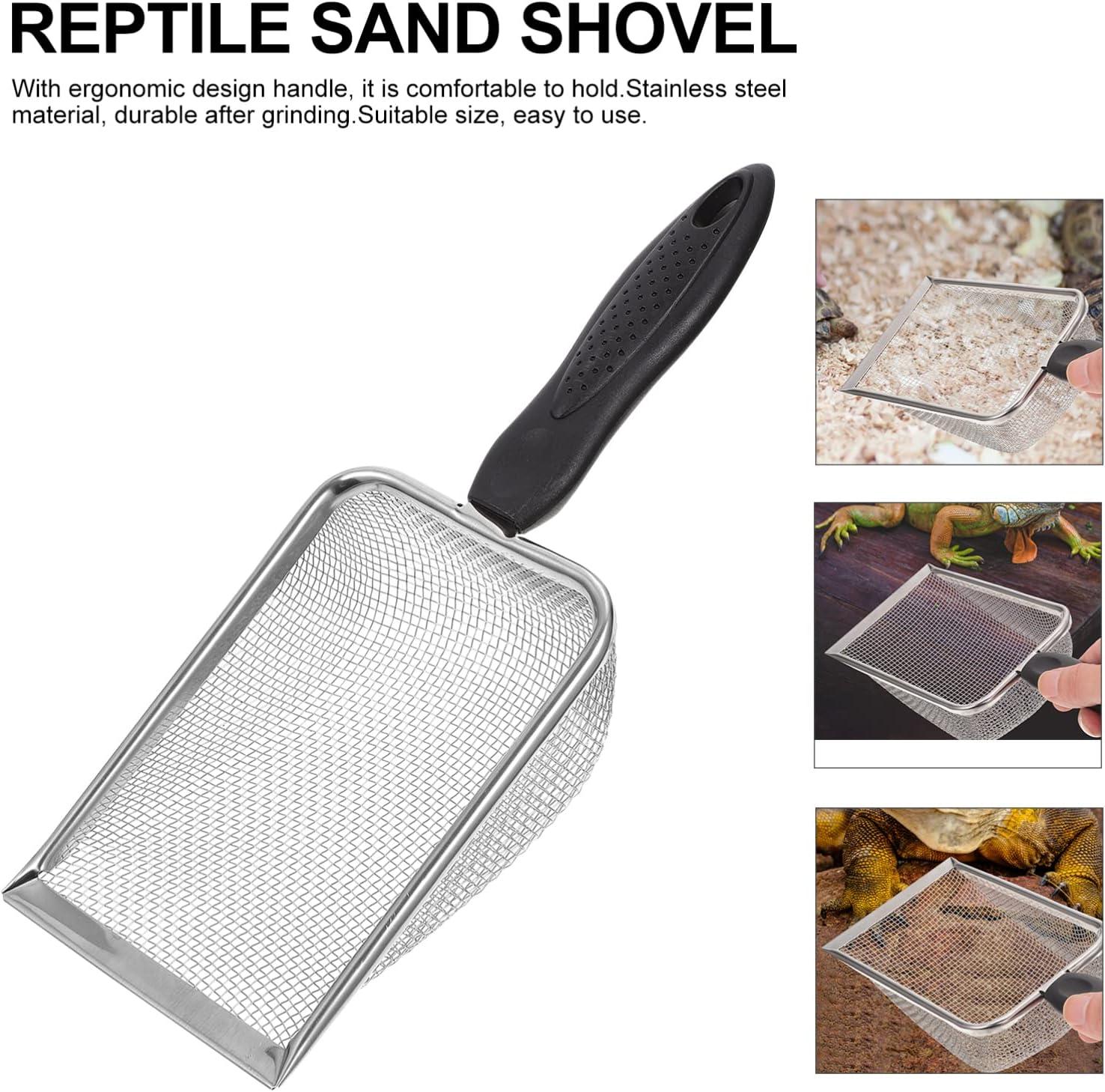 Balacoo Reptiles Sand Tortoise Lizard Litter Stainless Steel Cleaning ...