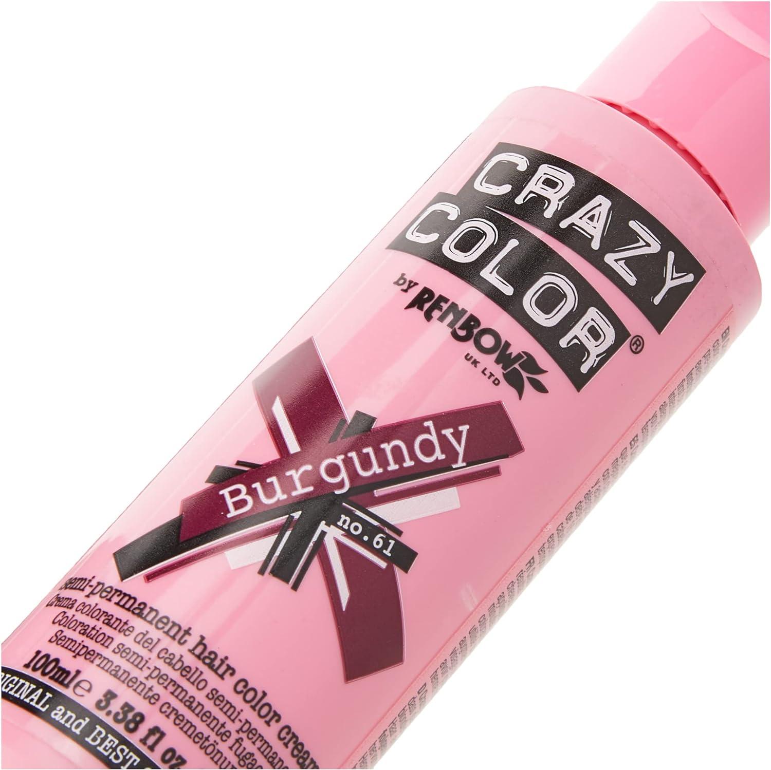Renbow Crazy Color Burgundy No.61 100ml - Semi Permanent Hair Color ...