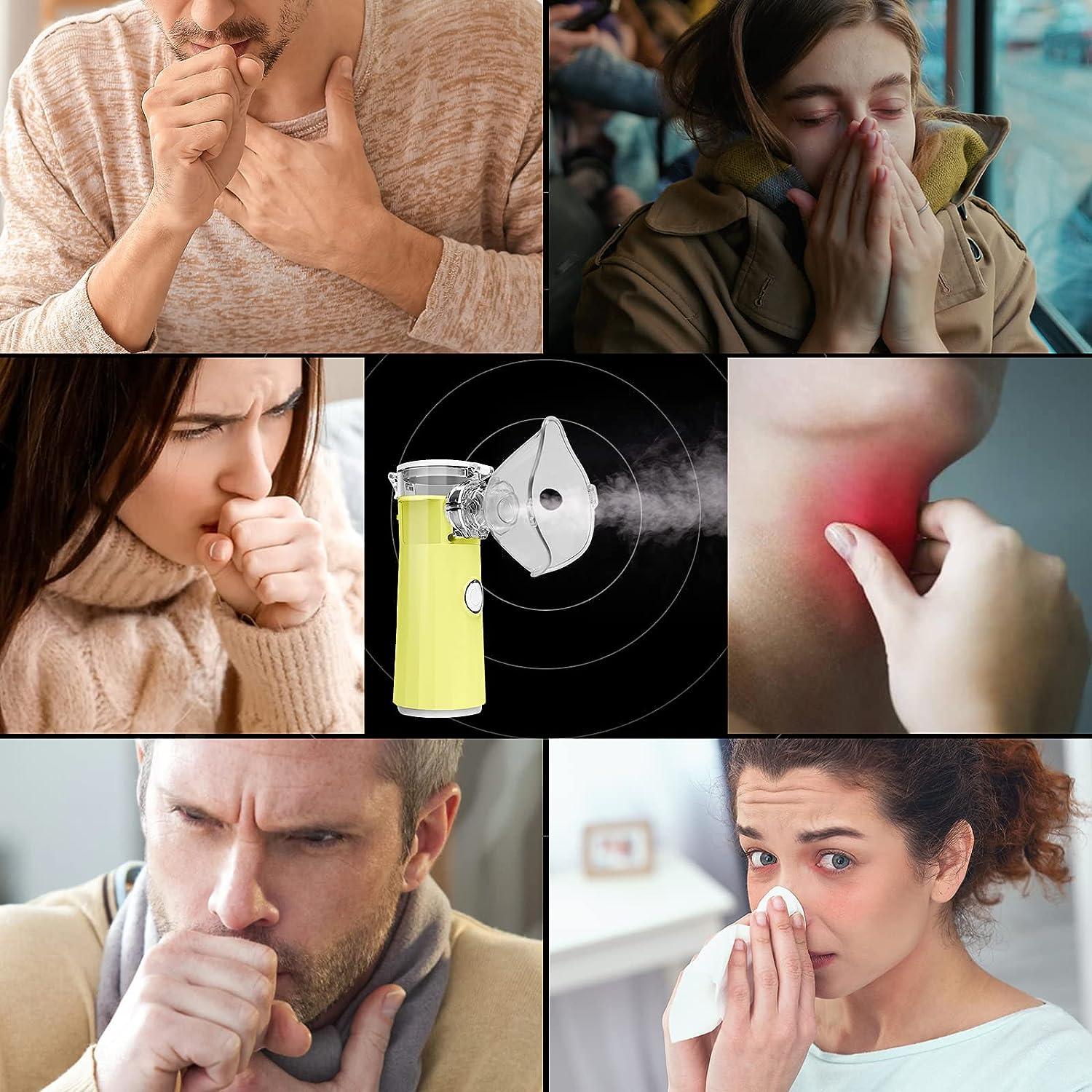 Portable Yellow Nebulizer for Travel & Household Use - Quiet Handheld ...