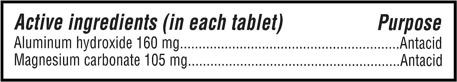 Equate Extra Strength Chewable Antacid Tablets - 100 Original Flavor ...
