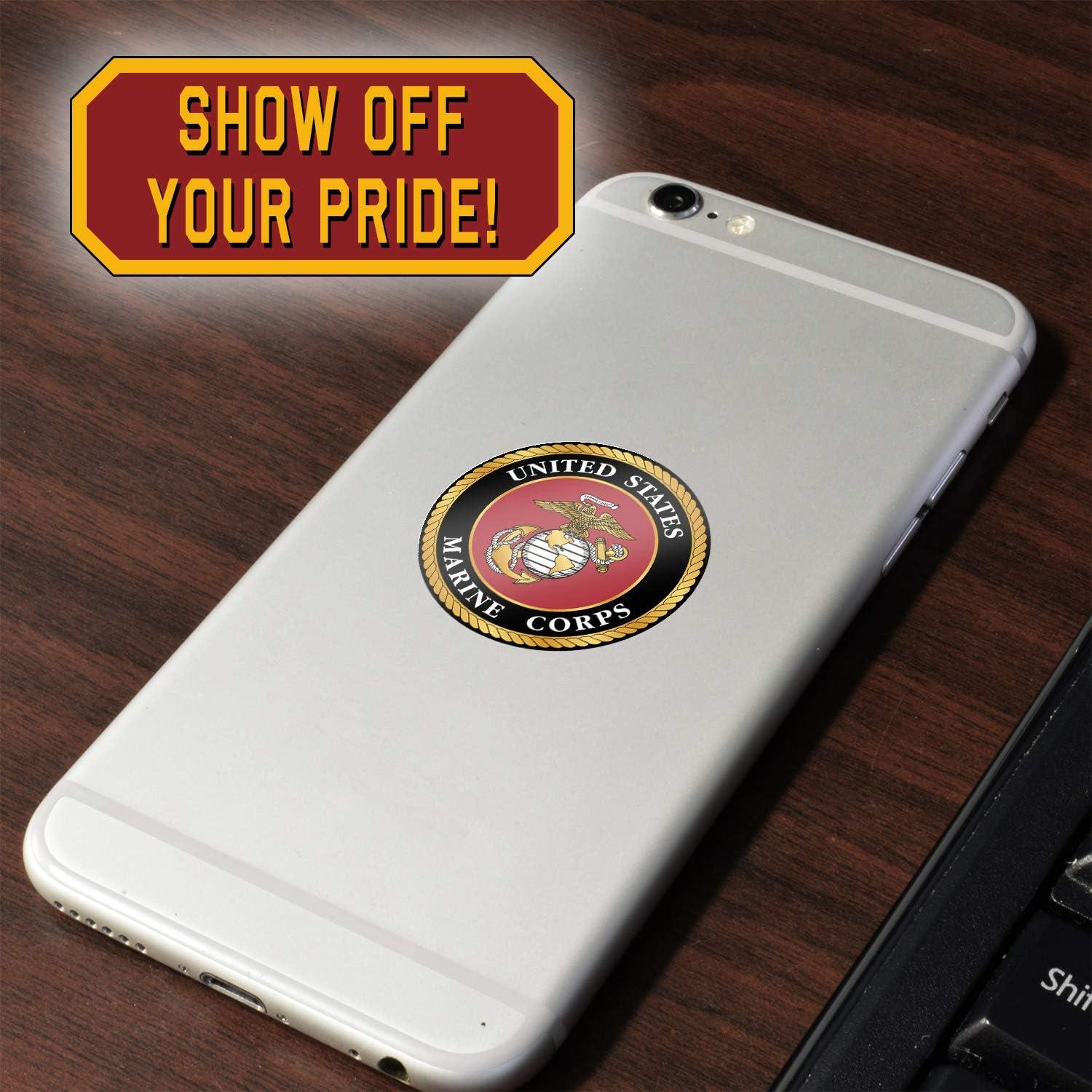 U.S. Marine Corps Decals - 4 Piece Officially Licensed Military ...