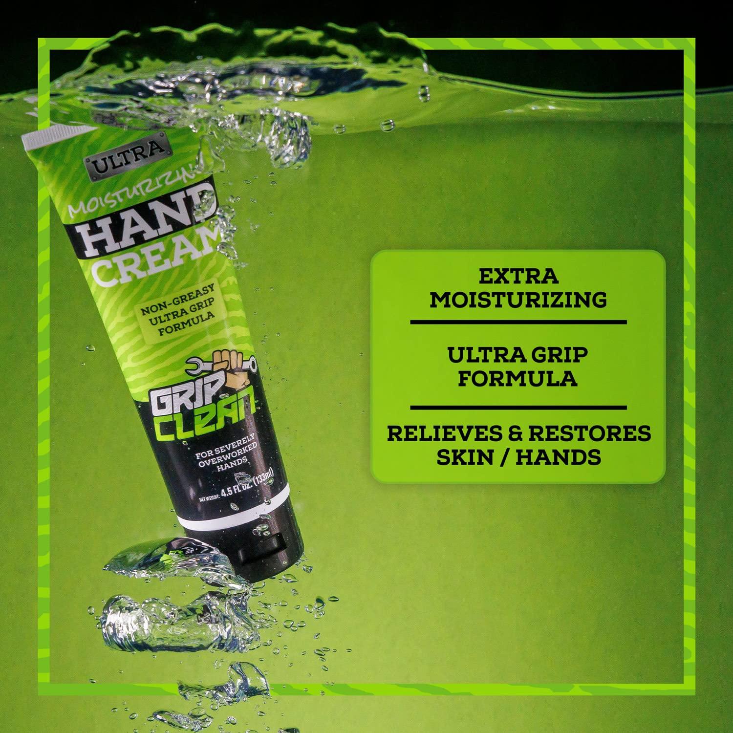 Grip Clean Hand Cream For Dry Cracked Hands | Mens Hand Cream Ultra ...