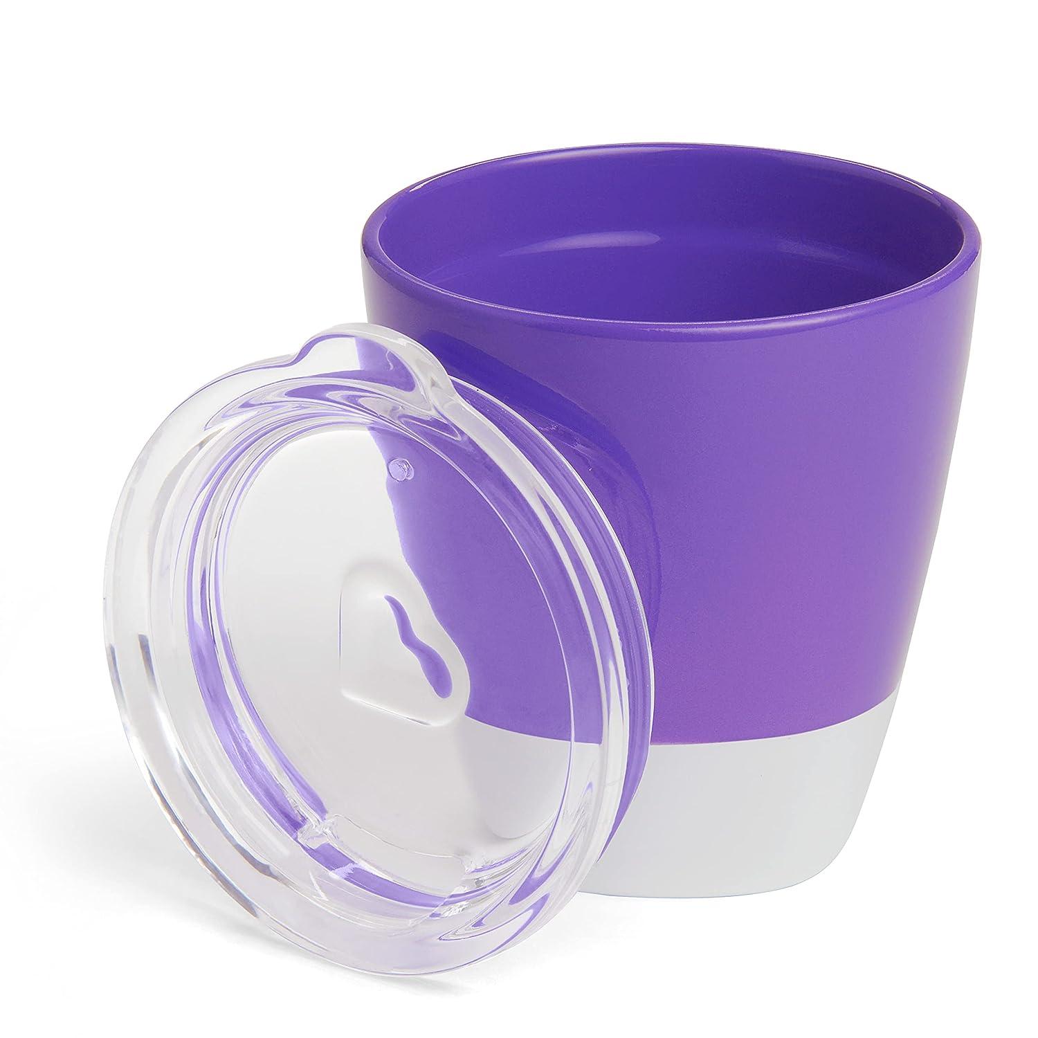 Munchkin Splash Open Toddler Cup with Training Lid 7 Ounce Purple
