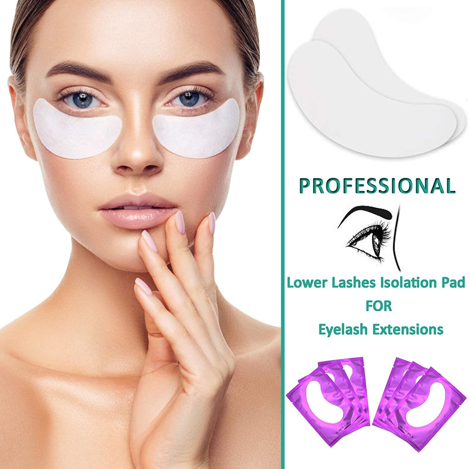 50 Pair Under Eye Gel Patches for Eyelash Extensions - Lint Free ...