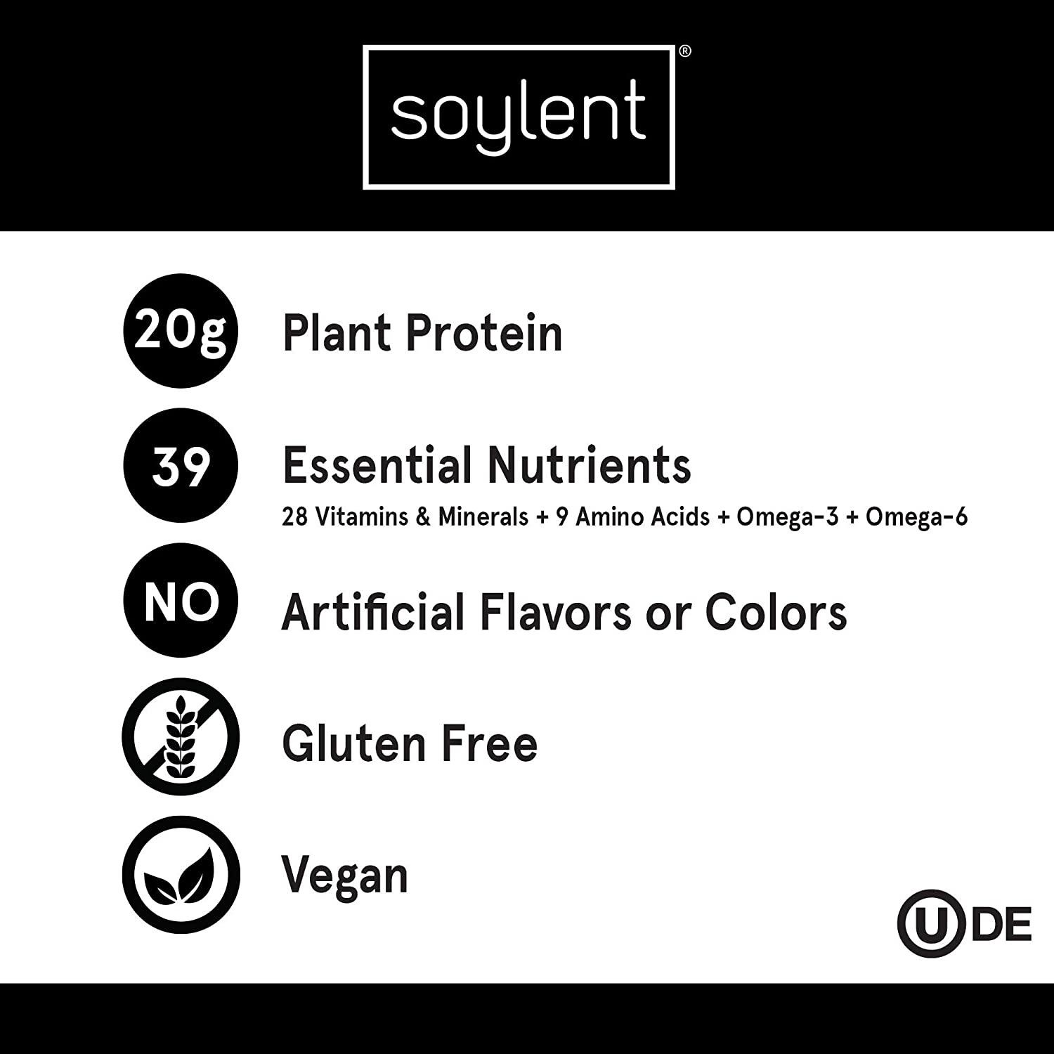 Soylent Cafe Mocha Meal Replacement Shake - 14 fl oz Plant Protein Drink