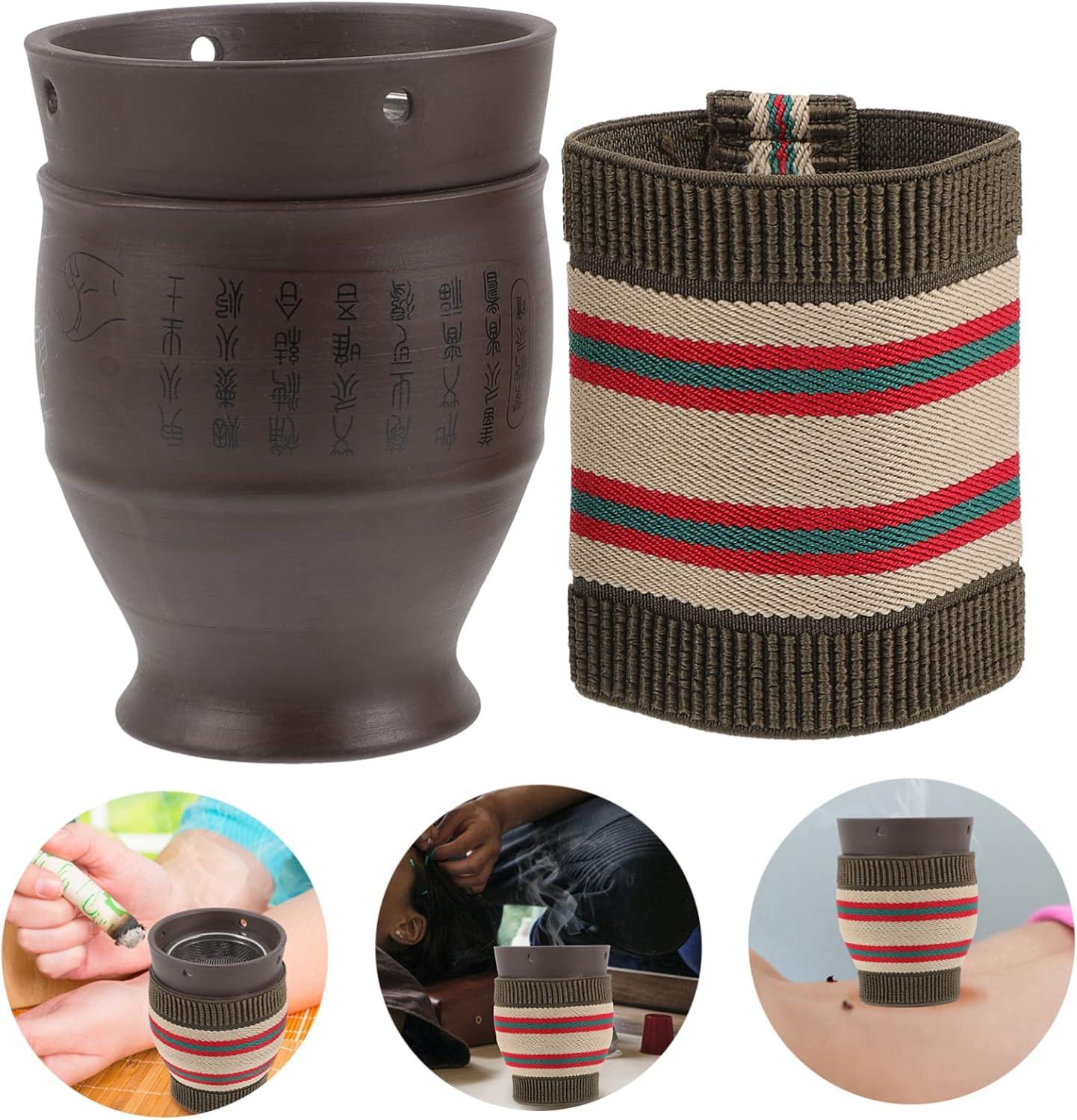 Buy Moxibustion Pot Tools - Double-Layer Gua Sha Cup & Stainless Steel ...