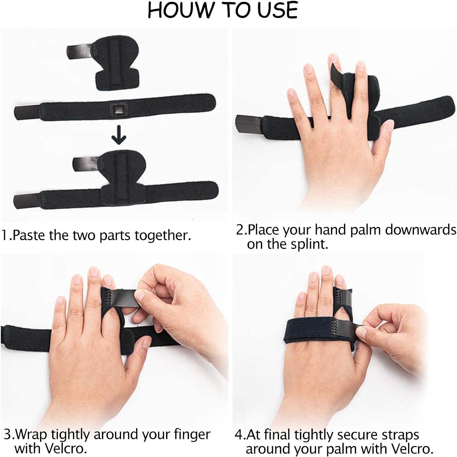 Trigger Finger Splint - Adjustable Brace for Right/Left Hand Support ...